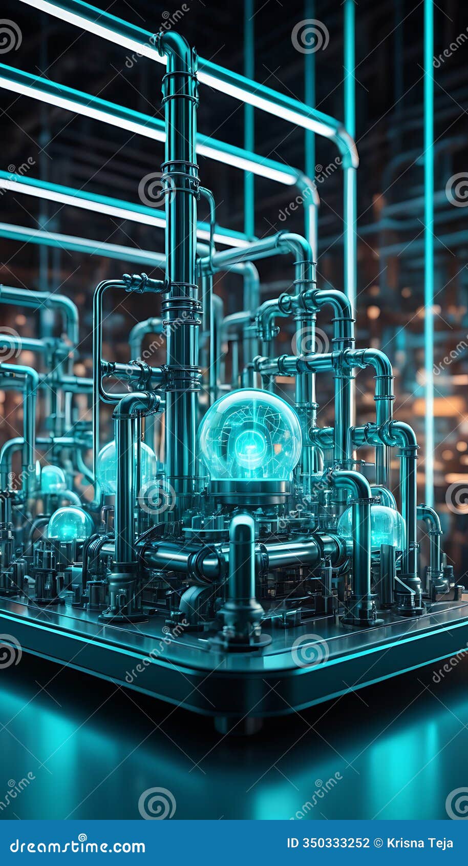 Top-Down View of Hi-Tech Computer Circuitry Stock Illustration ...