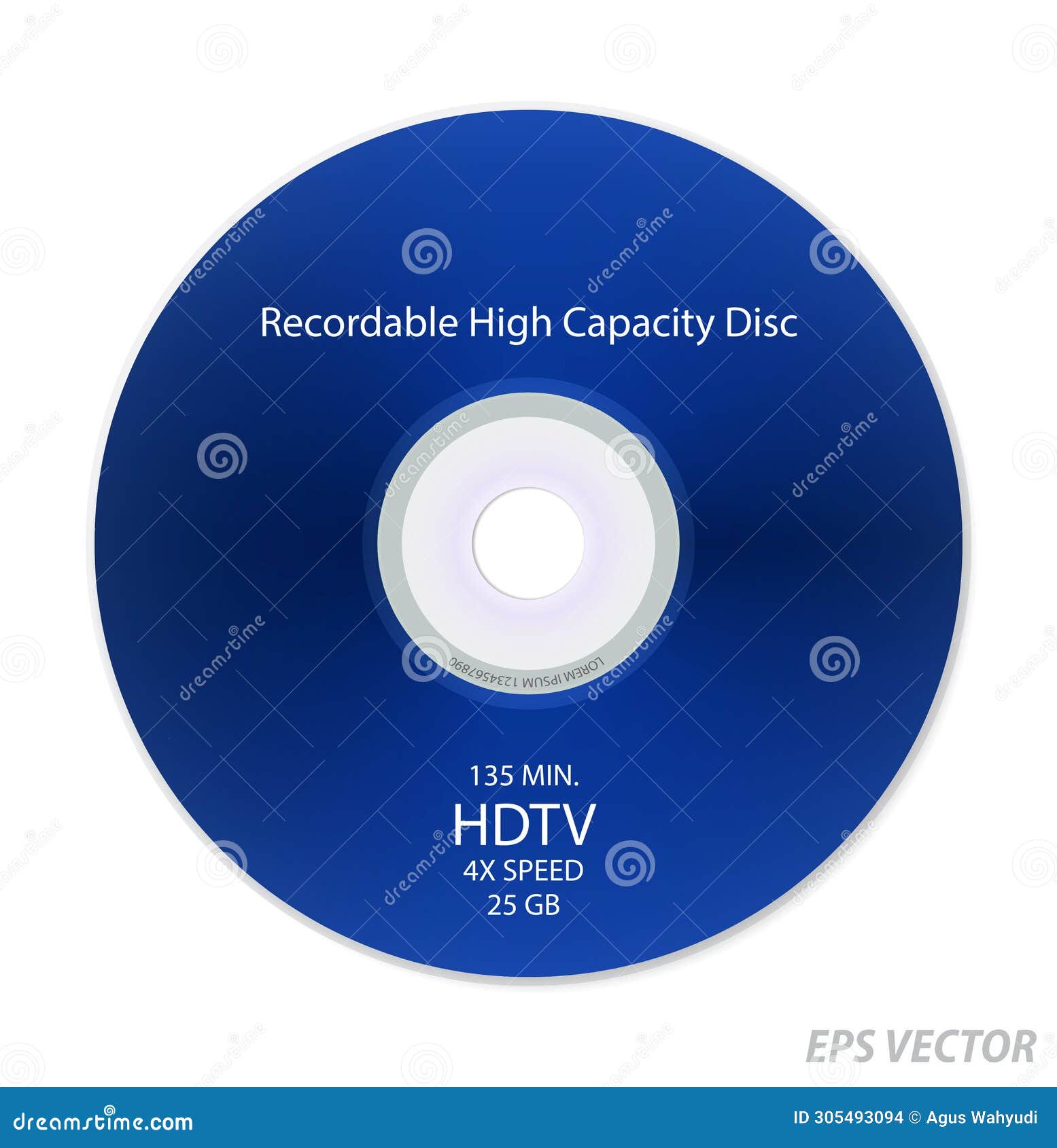 Super Realistic DVD Disc Isolated. . Stock Photo - Image of disc ...