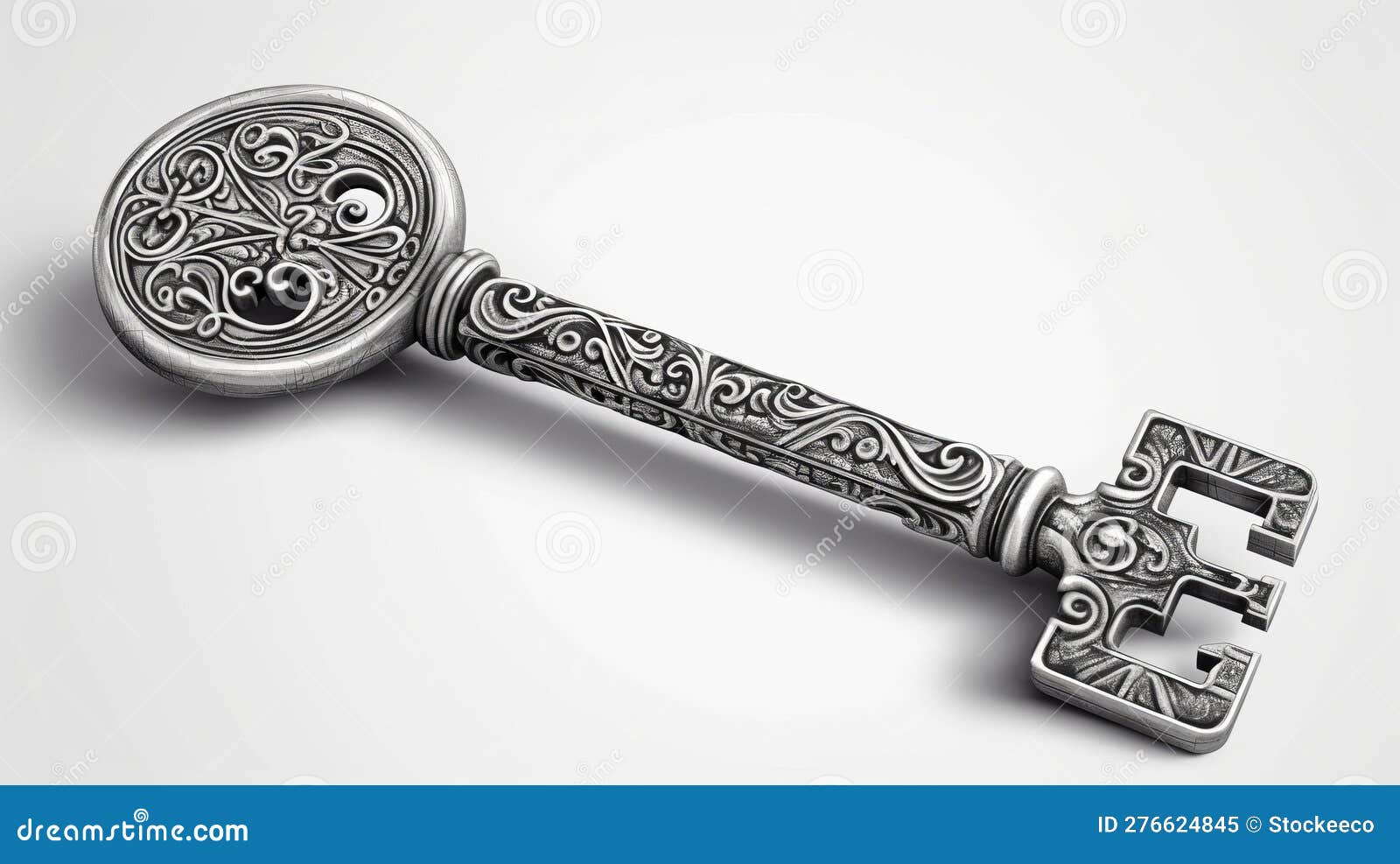 Super-resolution Key Drawing on White Background Stock Illustration ...