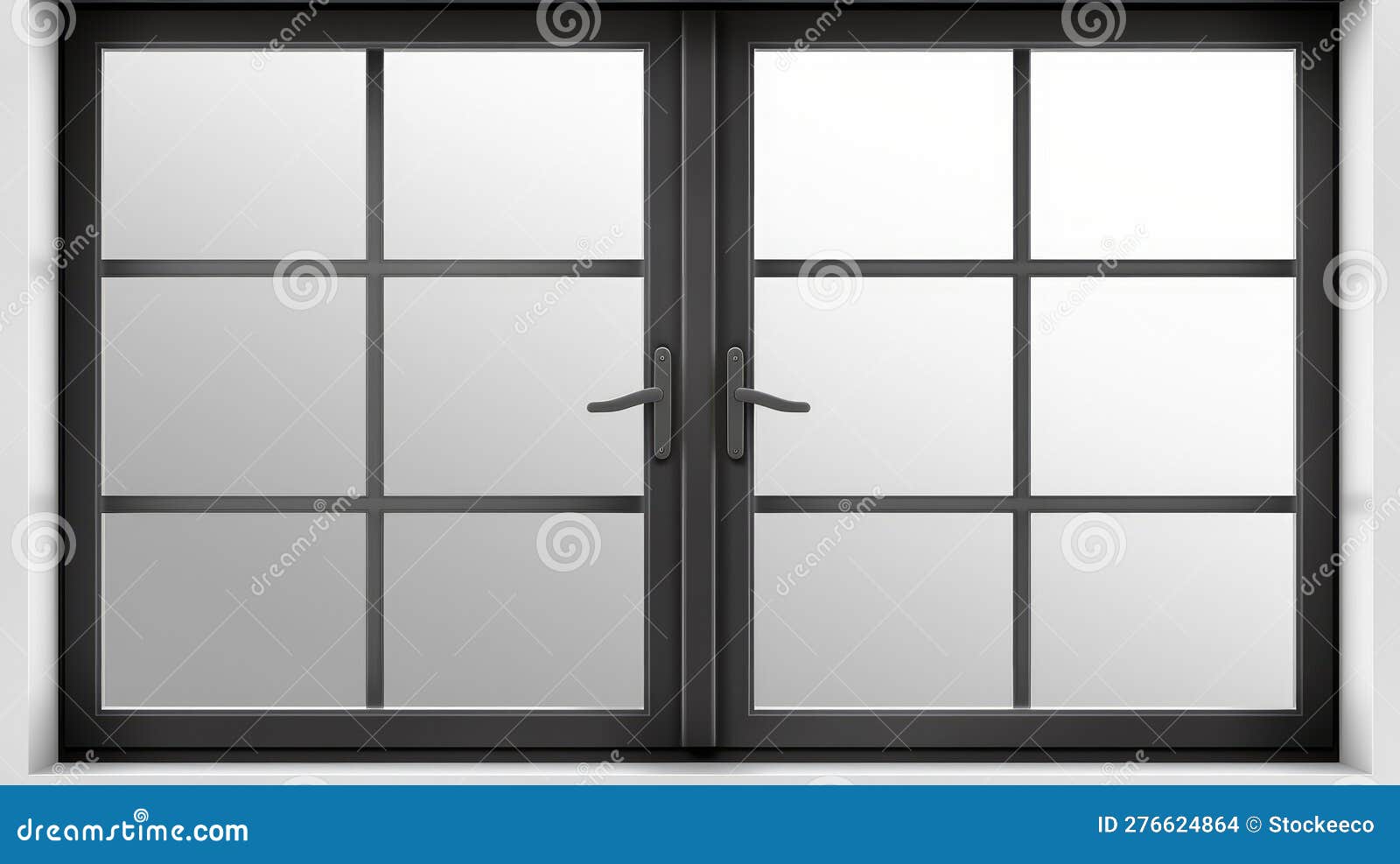 Super-resolution Window Drawing on White Background Stock Illustration ...