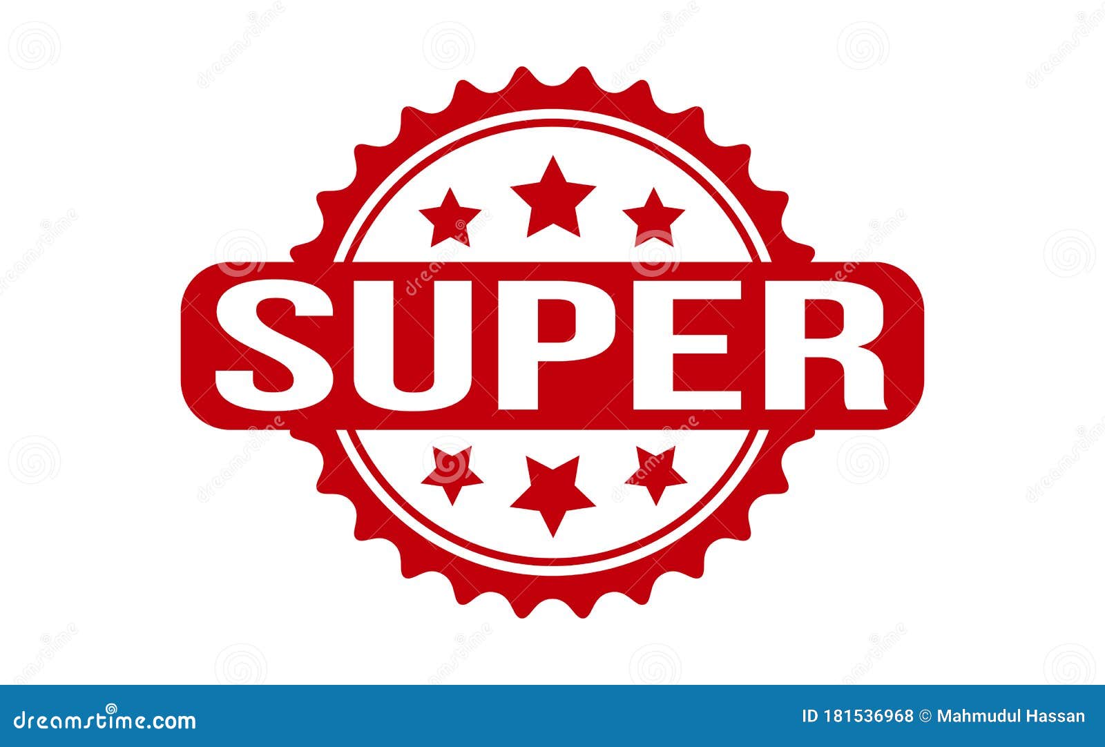 Super Rubber Stamp Red Super Rubber Grunge Stamp Seal Vector