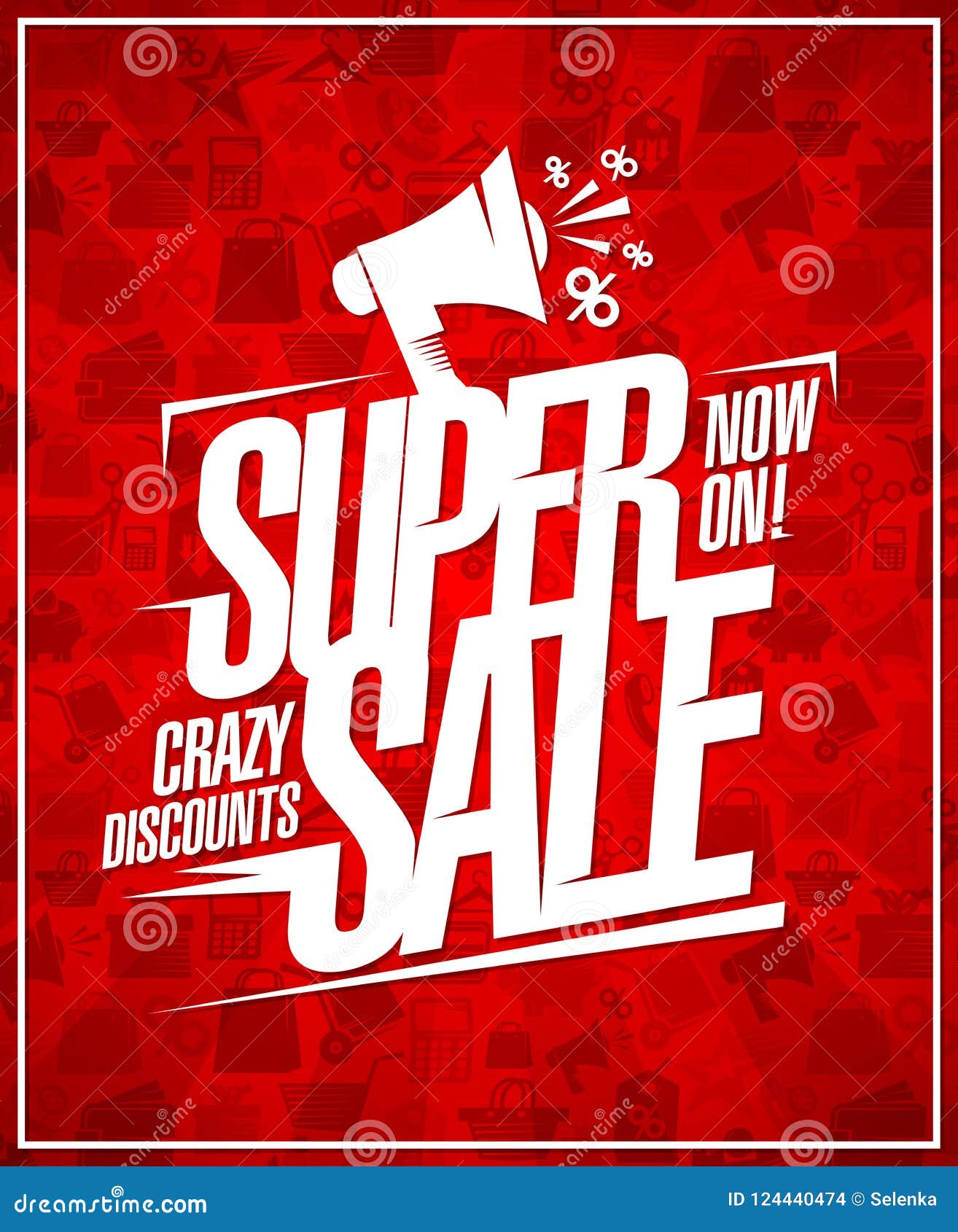 Super Sale, Crazy Discounts, Advertising Poster Design Stock Vector ... Super Sale, Crazy Discounts, Advertising Poster Design Stock Vector ...