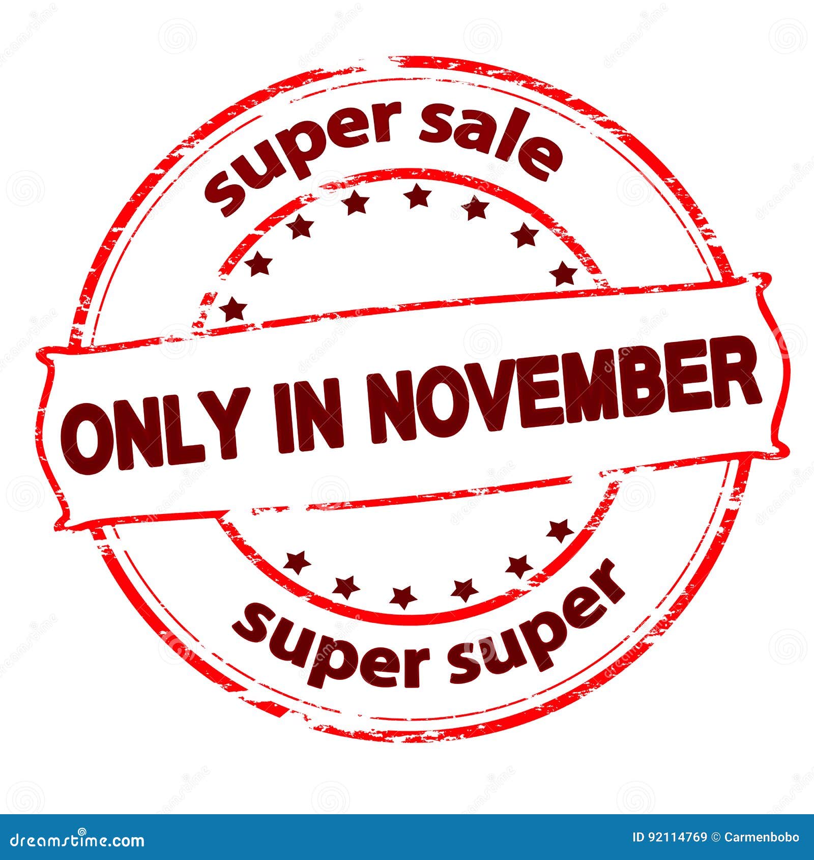 Super Sale only in November Stock Illustration - Illustration of ...