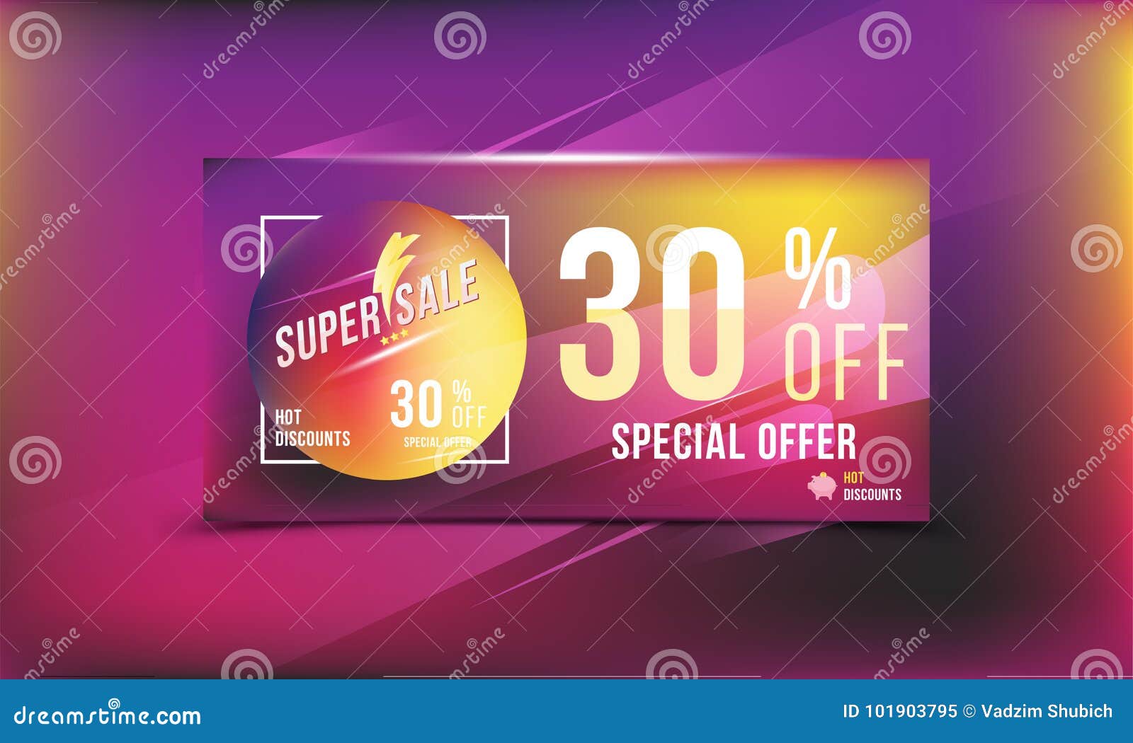 Super Sale 30 Discount Bright Rectangular Poster Format and Flyer ...