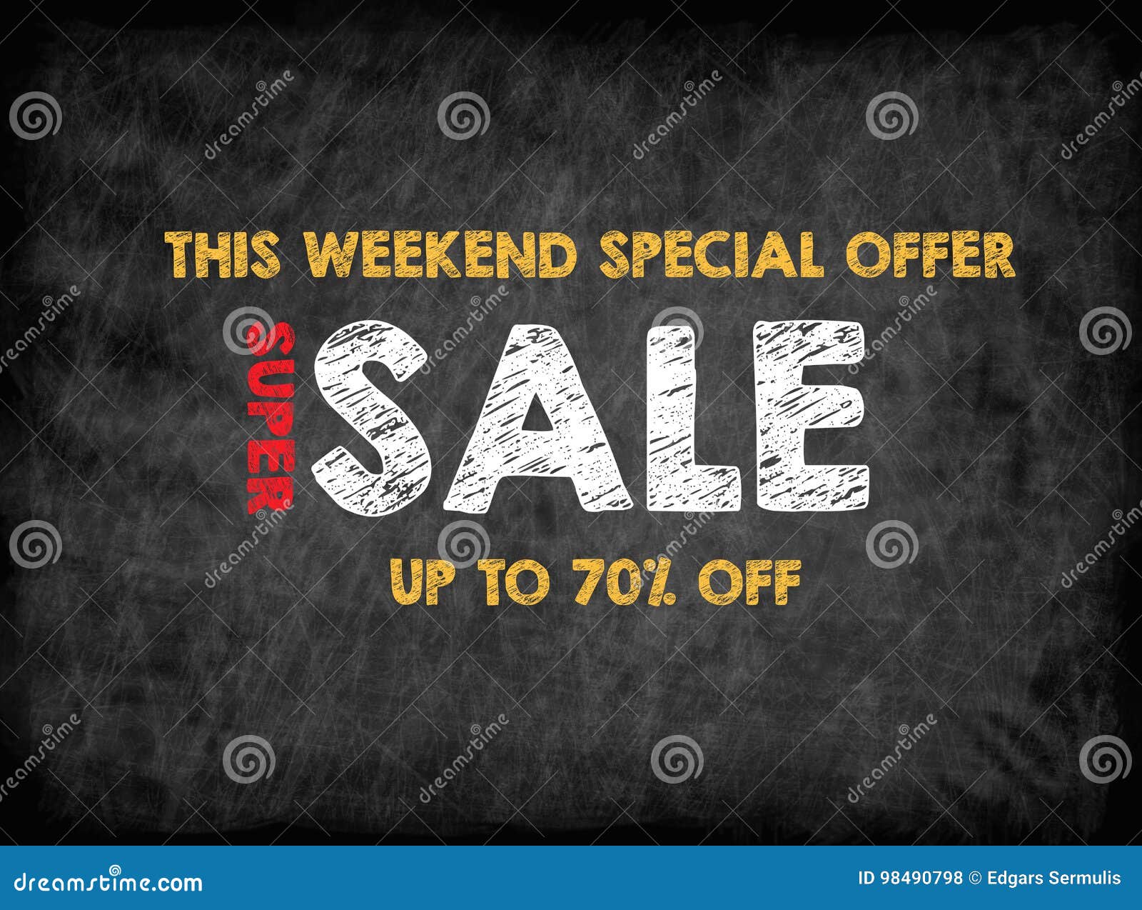 Super Sale, this Weekend Special Offer.Black Board with Texture ...