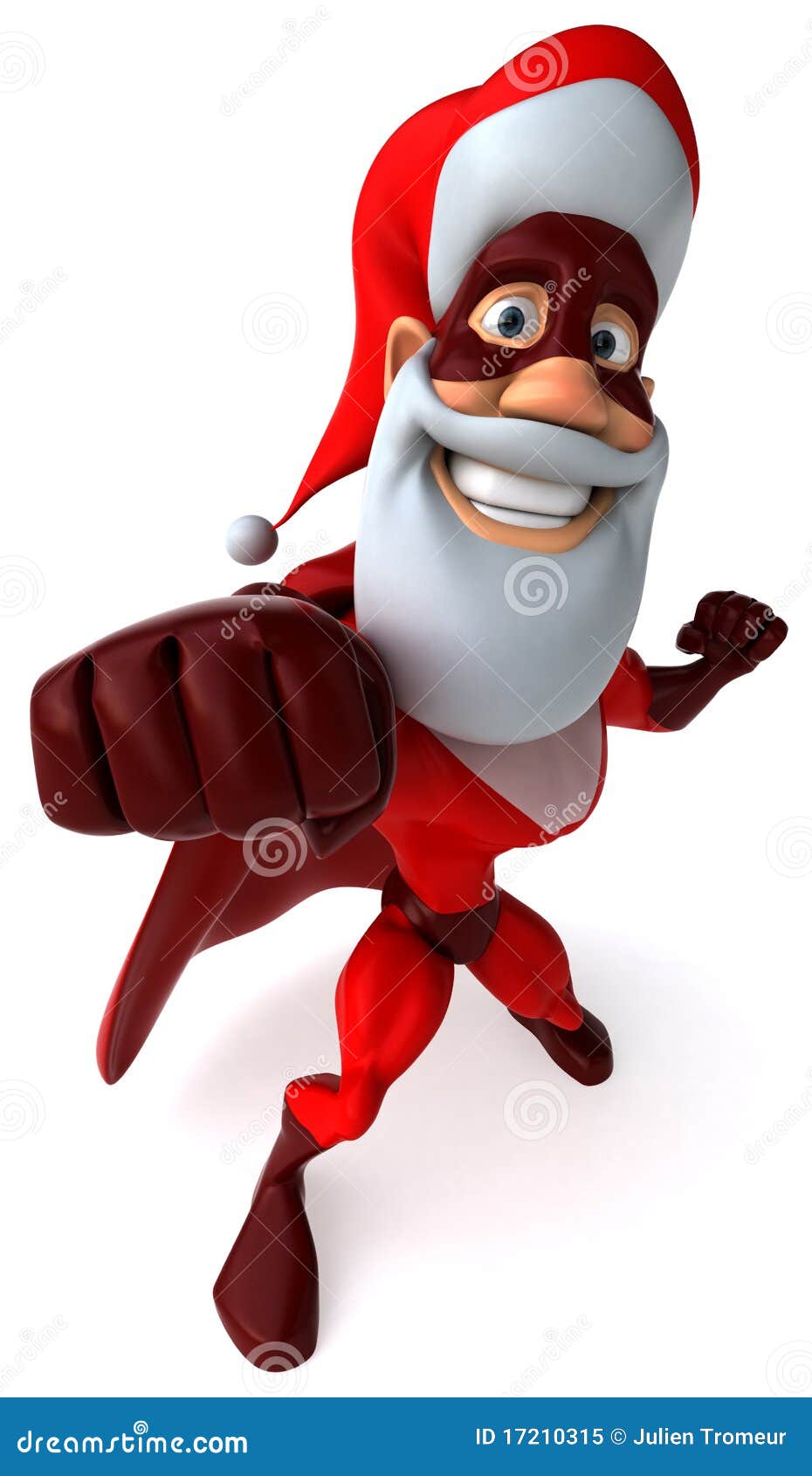 Super Santa Claus stock illustration. Illustration of healthy - 17210315
