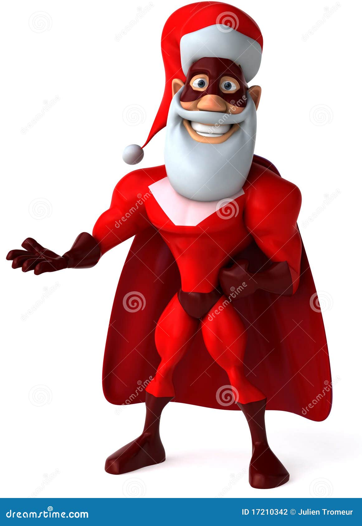 Super Santa Claus stock illustration. Illustration of boot - 17210342