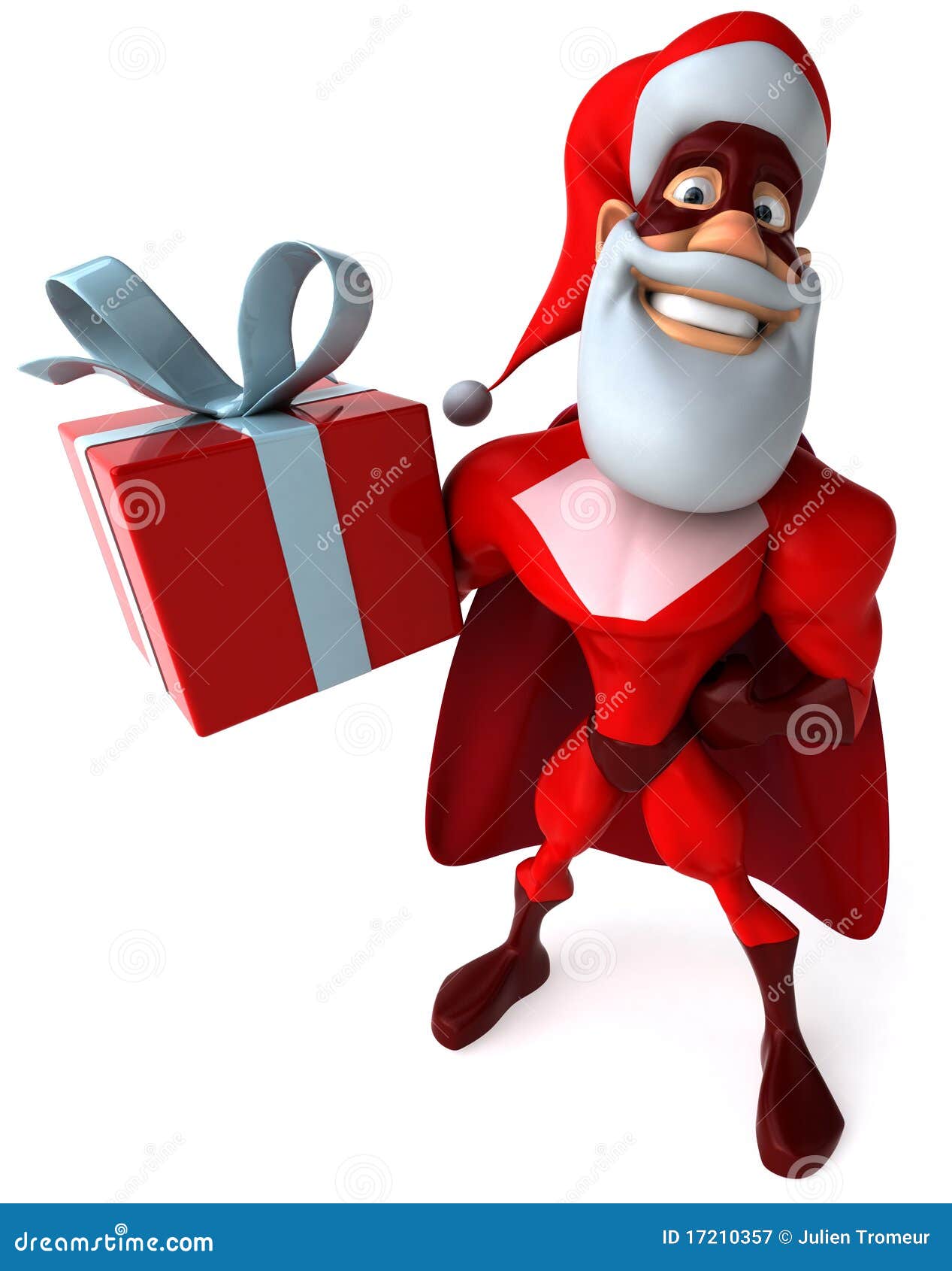 Super Santa Claus stock illustration. Illustration of muscular - 17210357