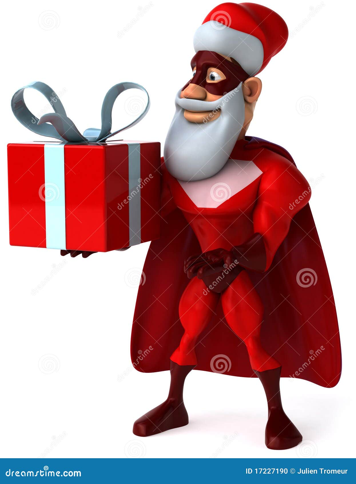 Super Santa Claus stock illustration. Illustration of build - 17227190