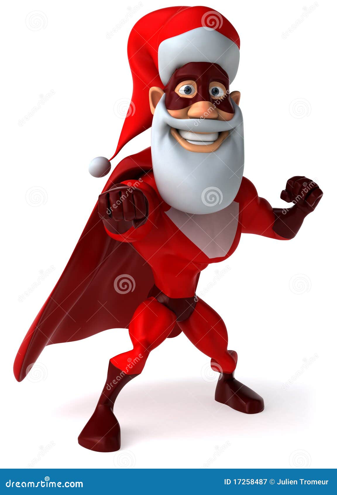 Super Santa Claus stock illustration. Illustration of glove - 17258487