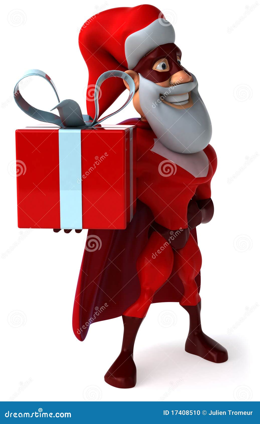 Super Santa Claus stock illustration. Illustration of heroes - 17408510