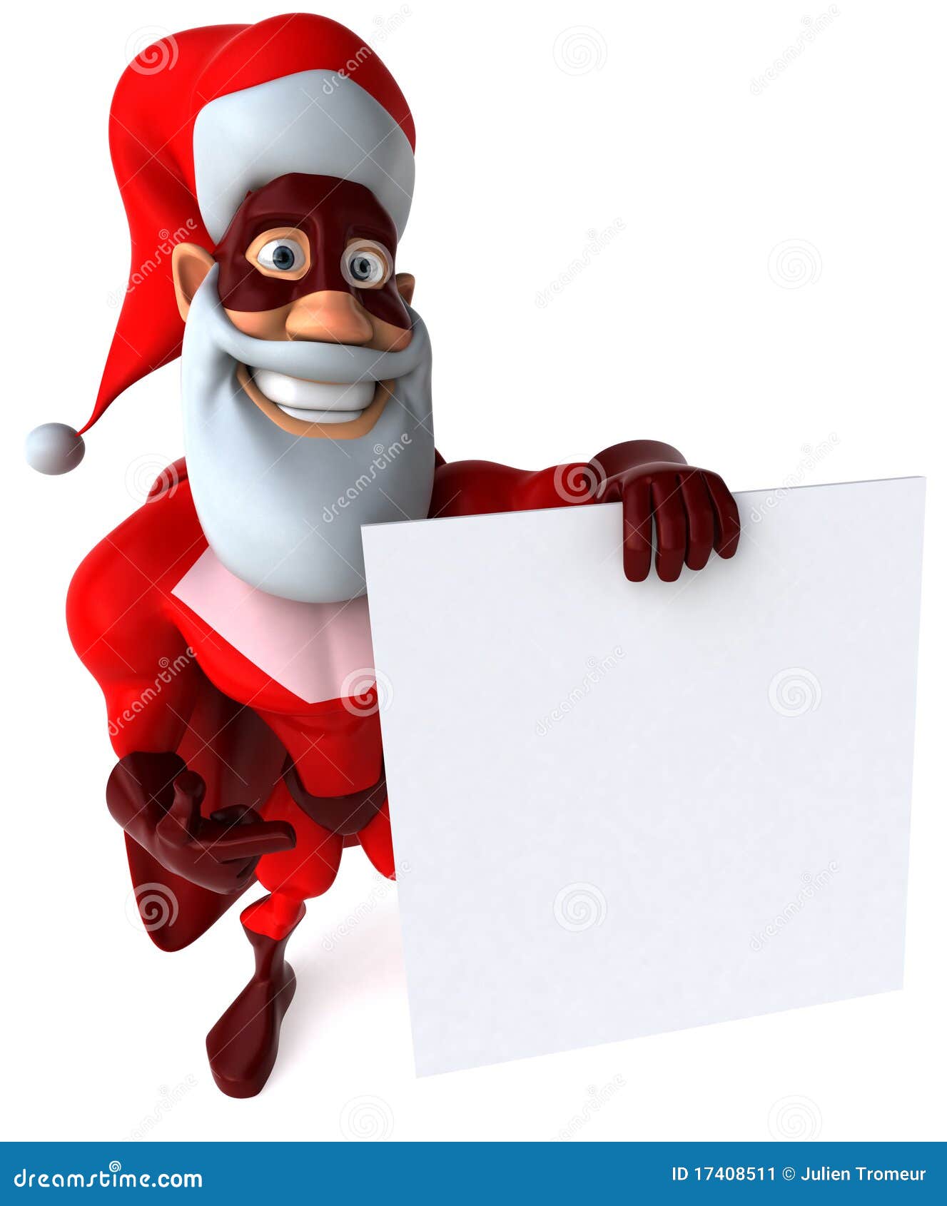 Super Santa Claus stock illustration. Illustration of disguise - 17408511