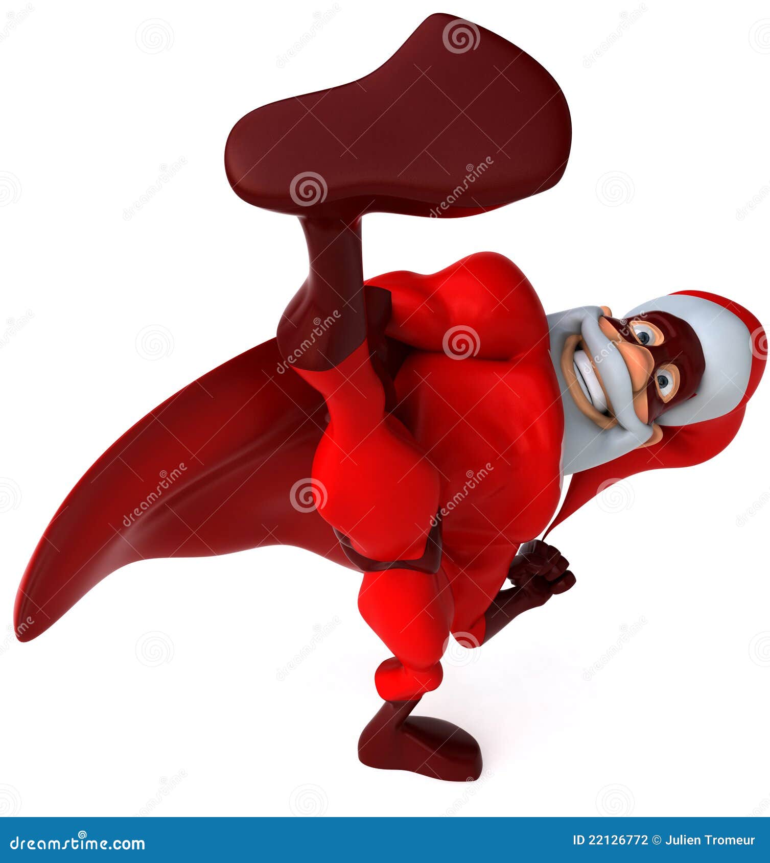 Super Santa Claus stock illustration. Illustration of crime - 22126772