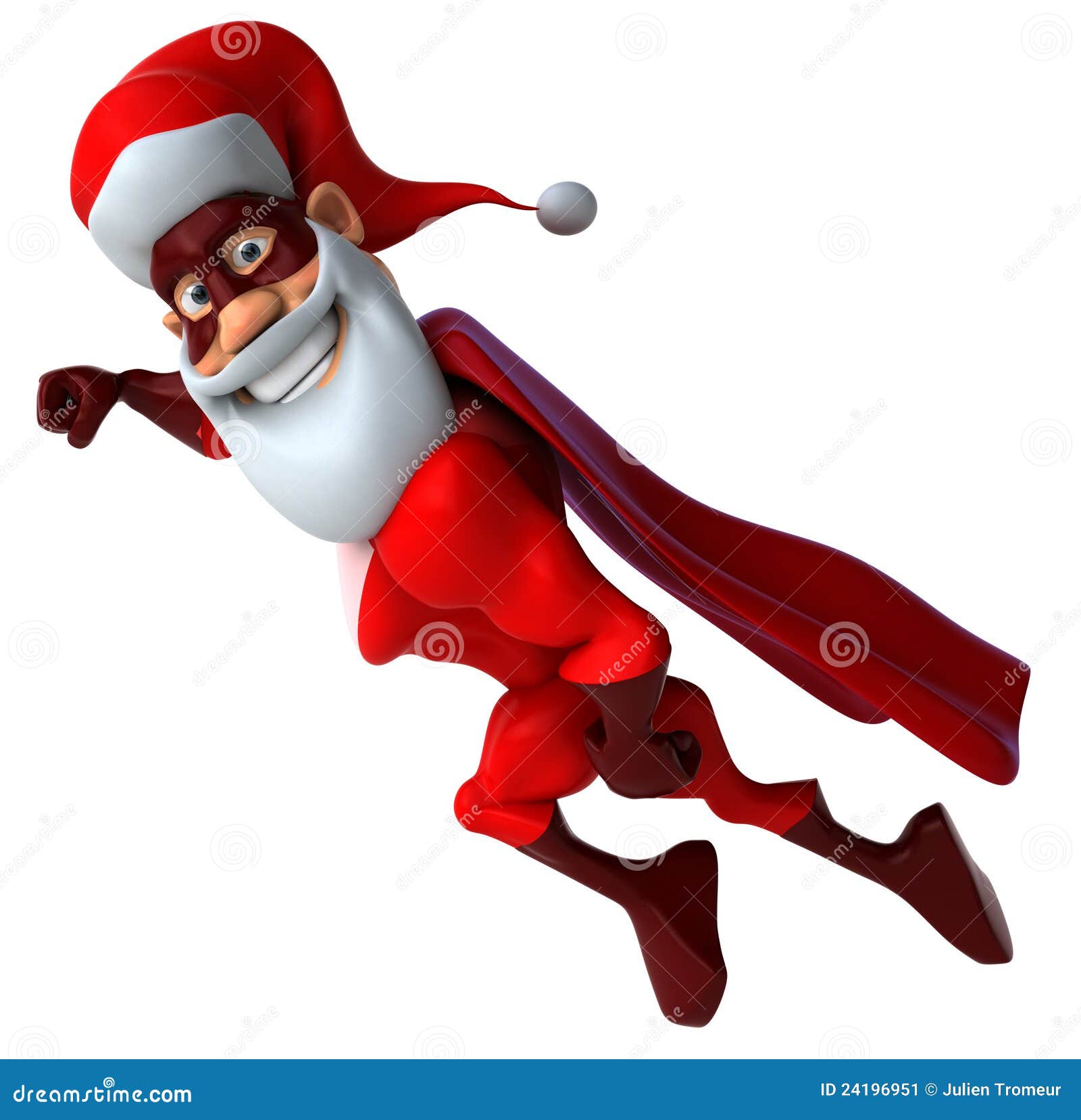 Super Santa Claus stock illustration. Illustration of boot - 24196951
