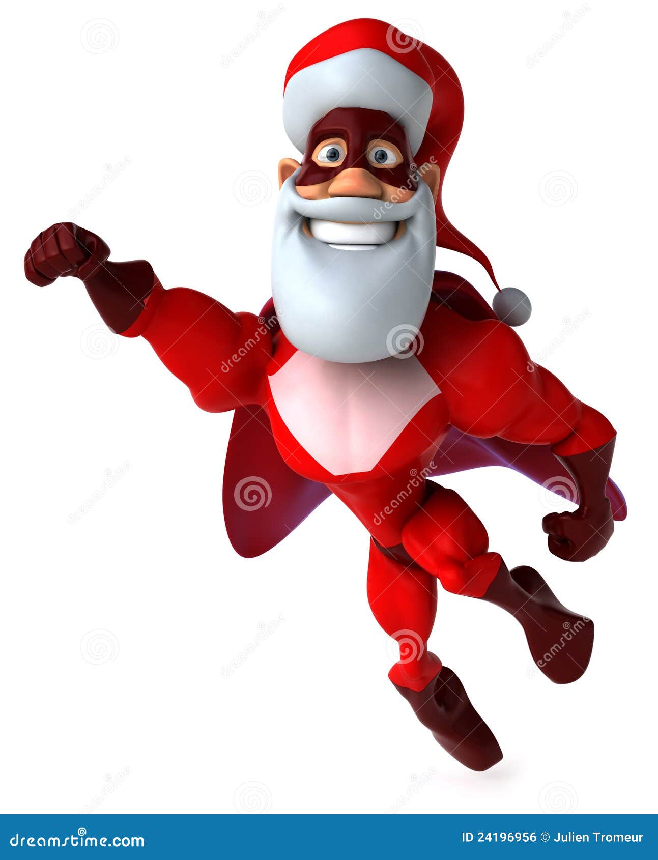 Super Santa Claus stock illustration. Illustration of lifestyle - 24196956