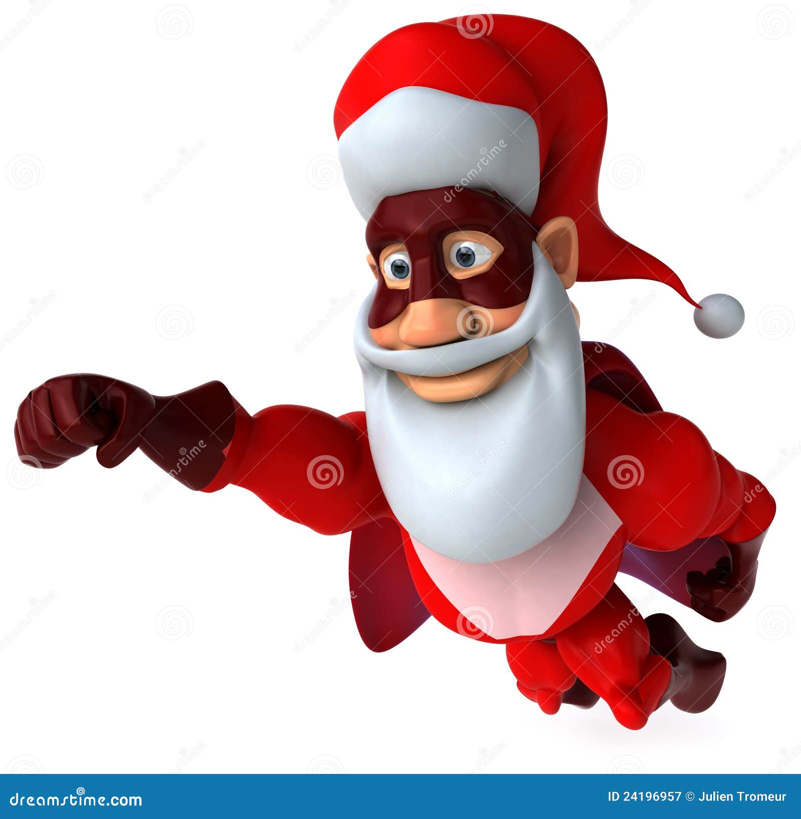 Super Santa Claus stock illustration. Illustration of alertness - 24196957