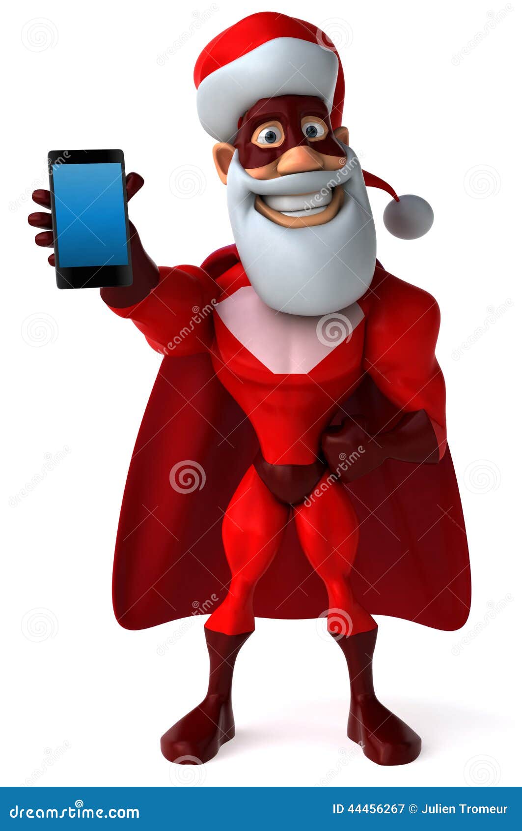 Super santa claus stock illustration. Illustration of cape - 44456267