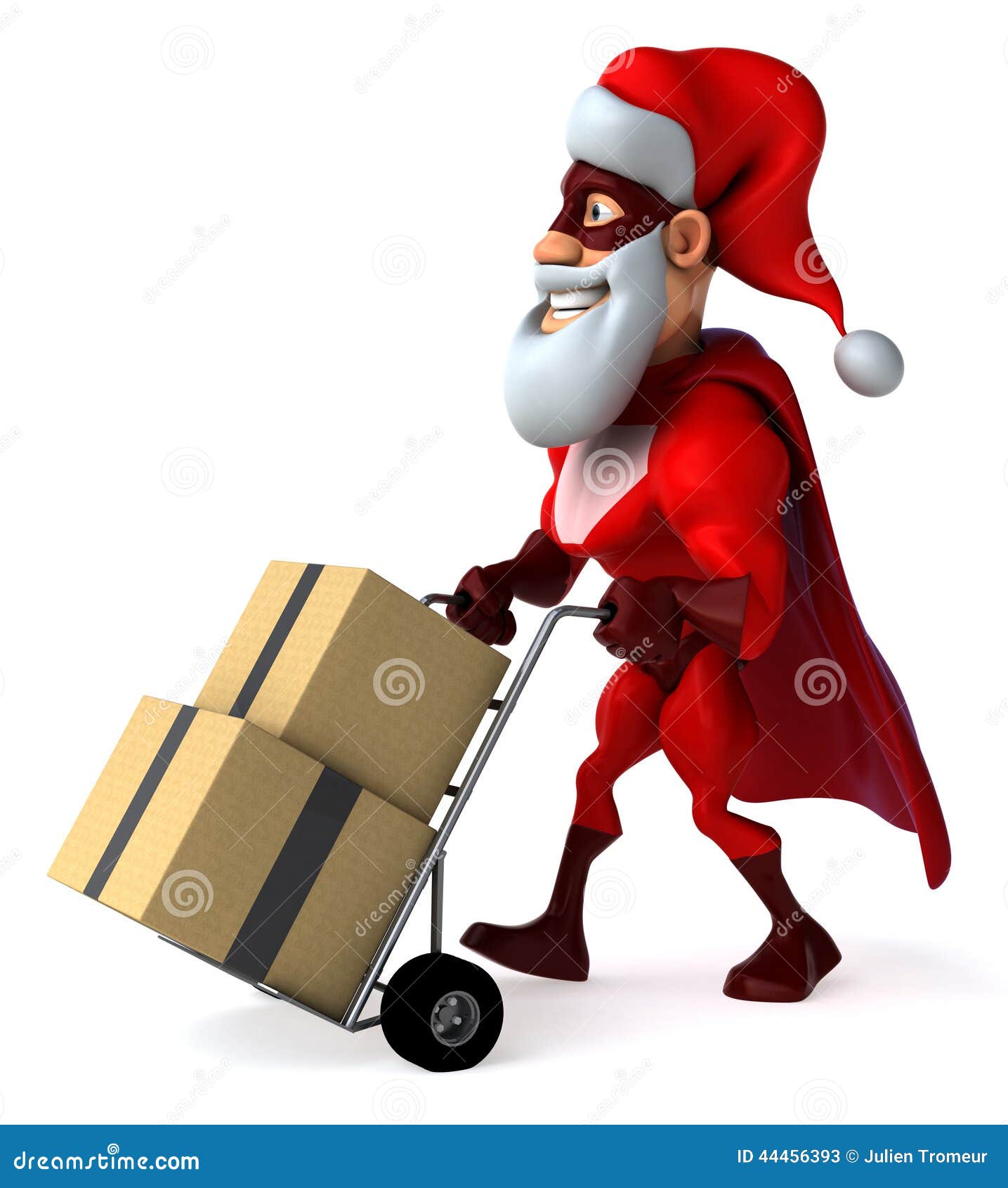 Super santa claus stock illustration. Illustration of body - 44456393