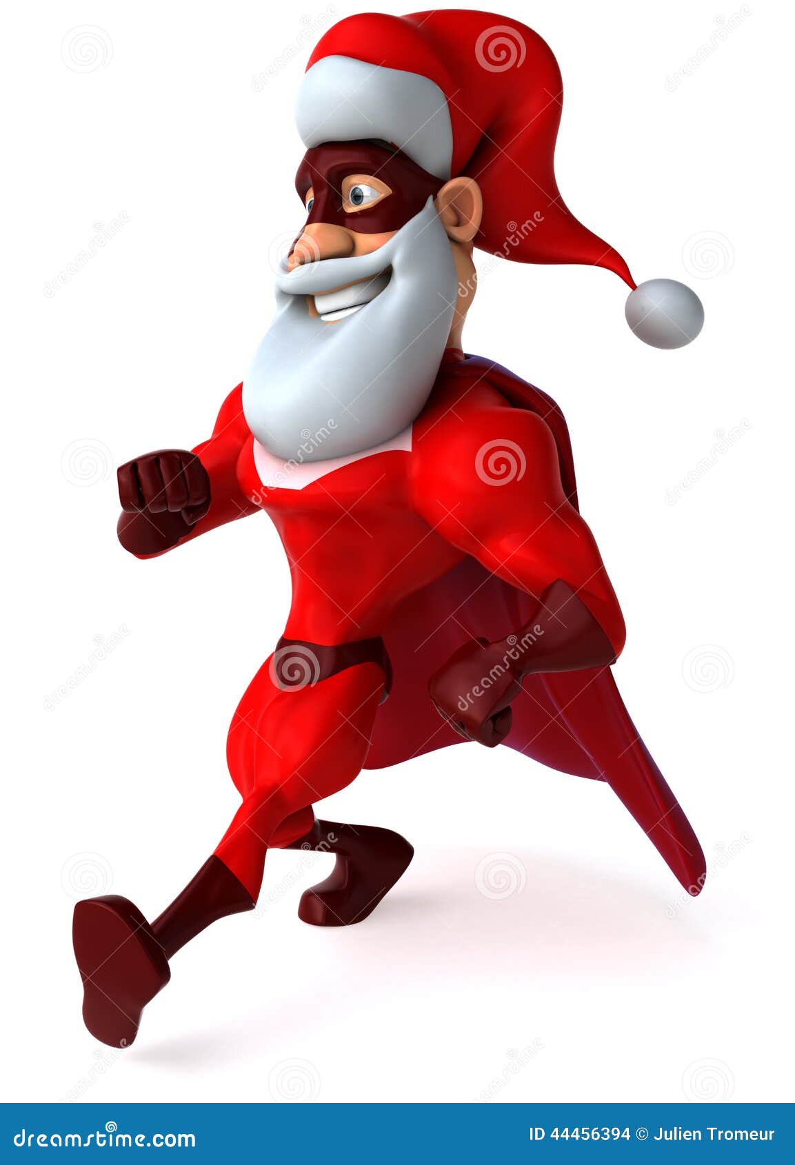 Super santa claus stock illustration. Illustration of build - 44456394