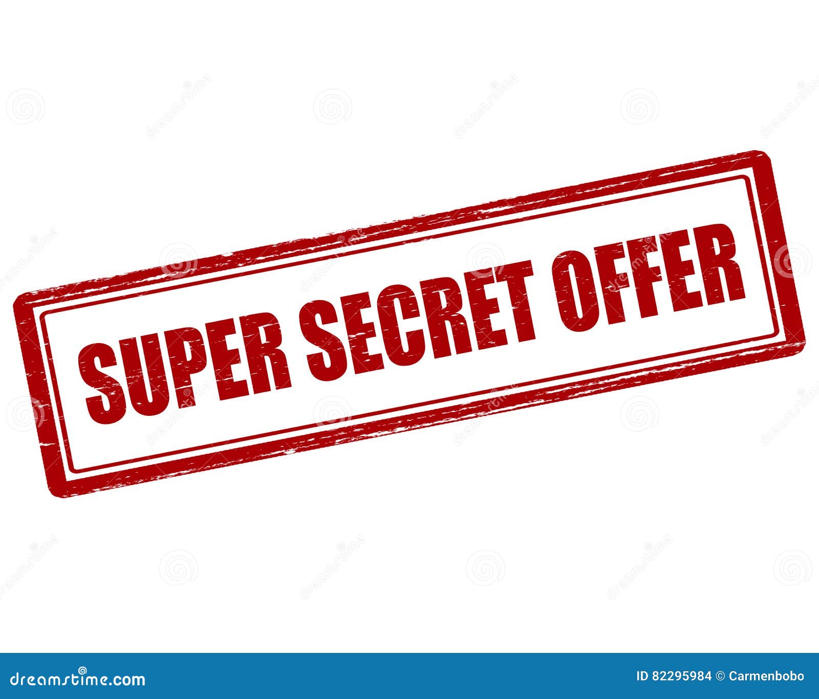 Super secret offer stock illustration. Illustration of super - 82295984
