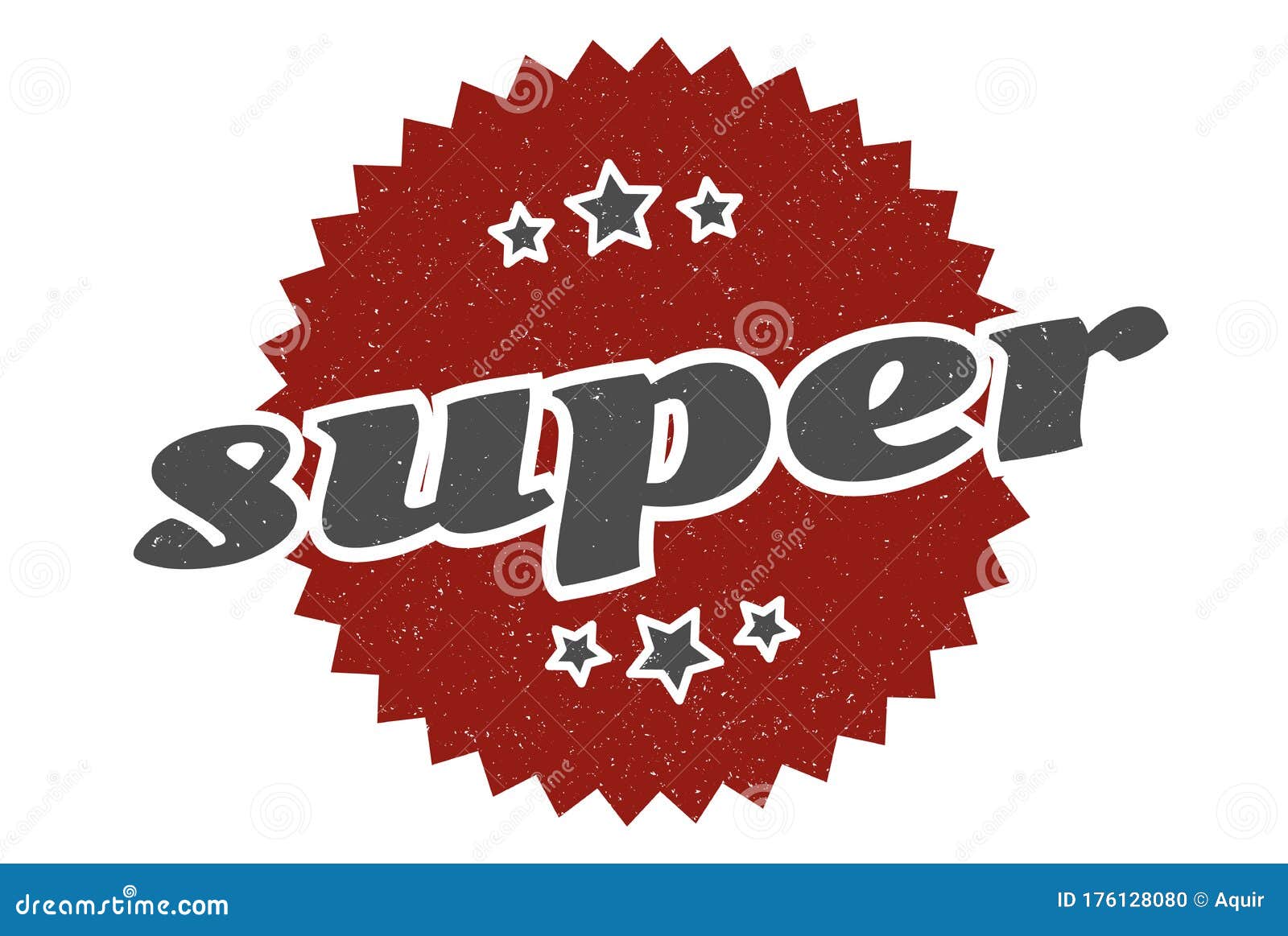 Super Sign. Super Vintage Retro Label Stock Vector - Illustration of ...