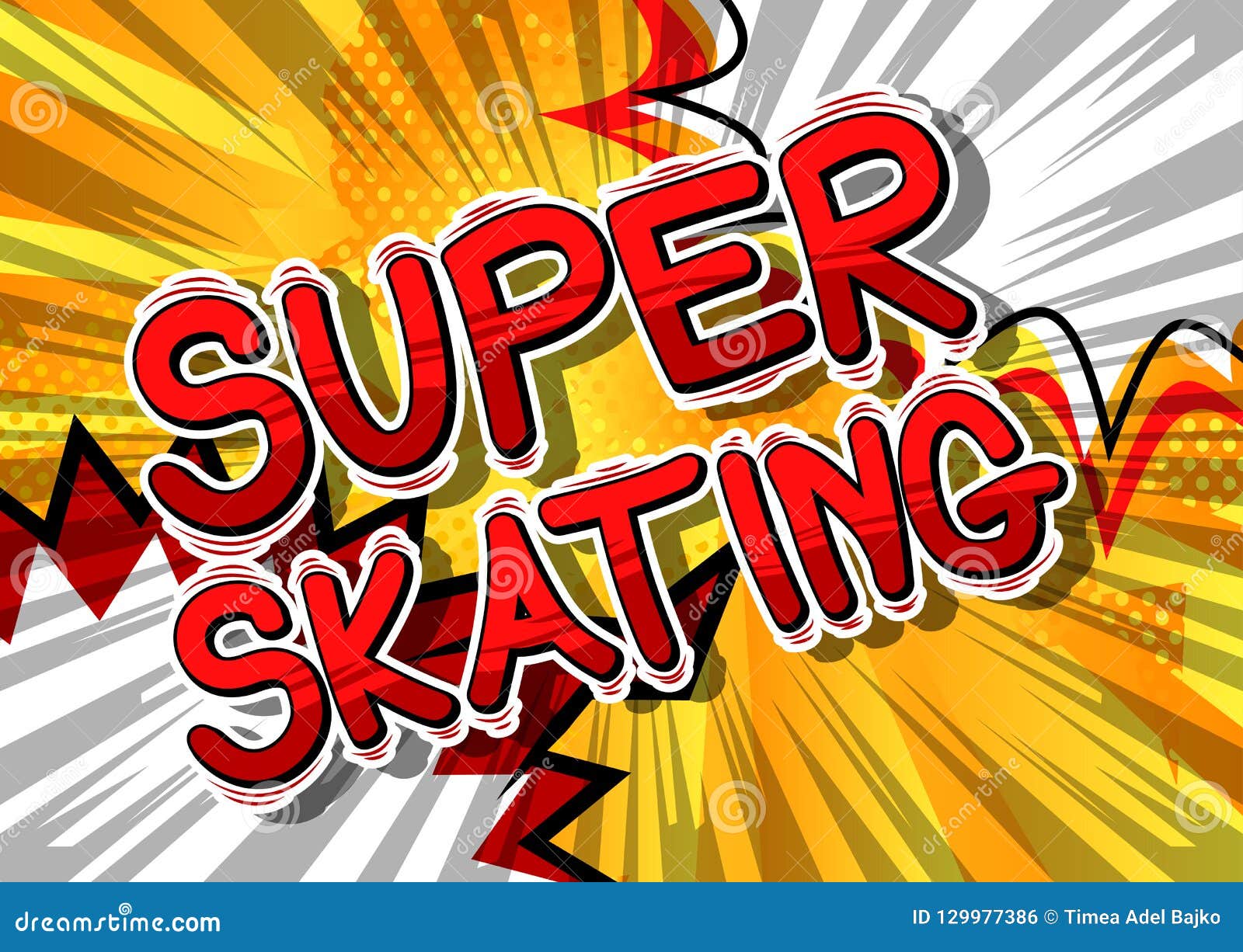 Super Skating - Comic Book Style Words. Stock Vector - Illustration of ...