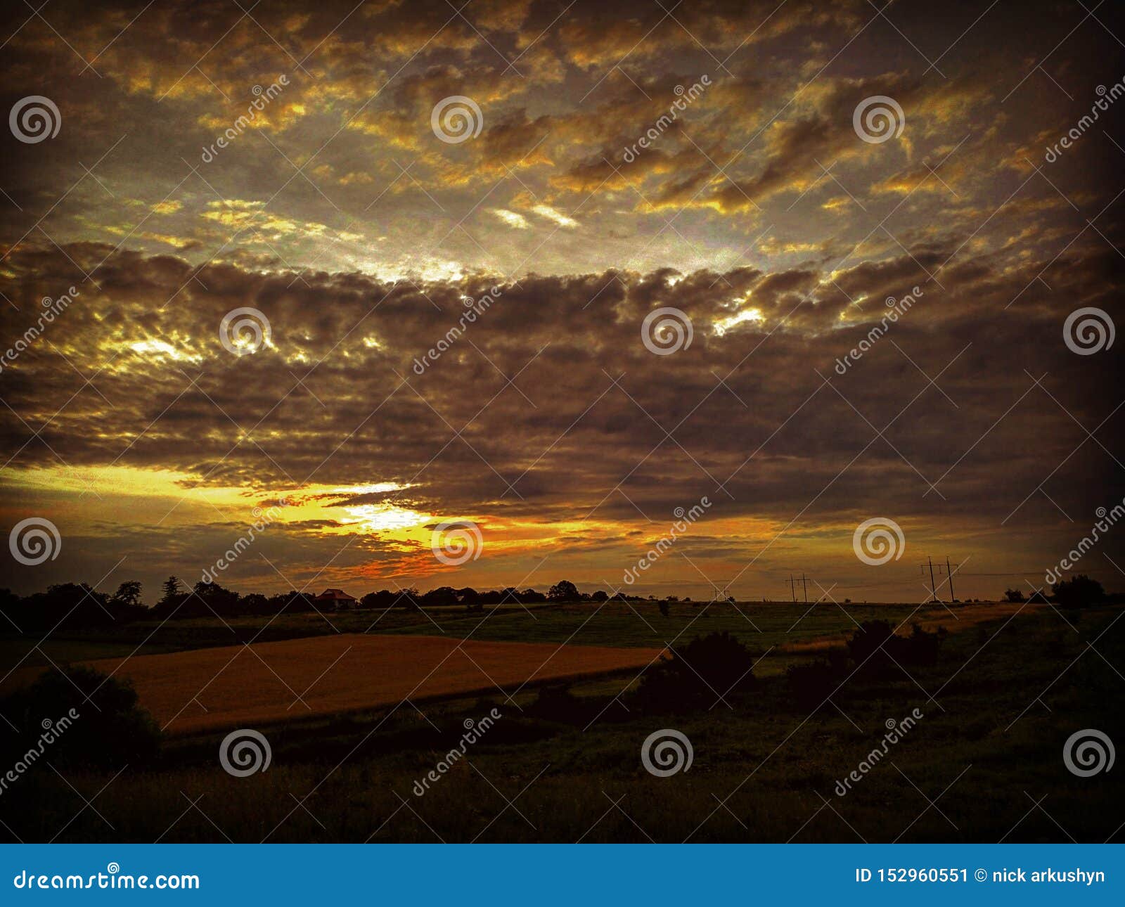 Super sky red stock image. Image of super, field - 152960551