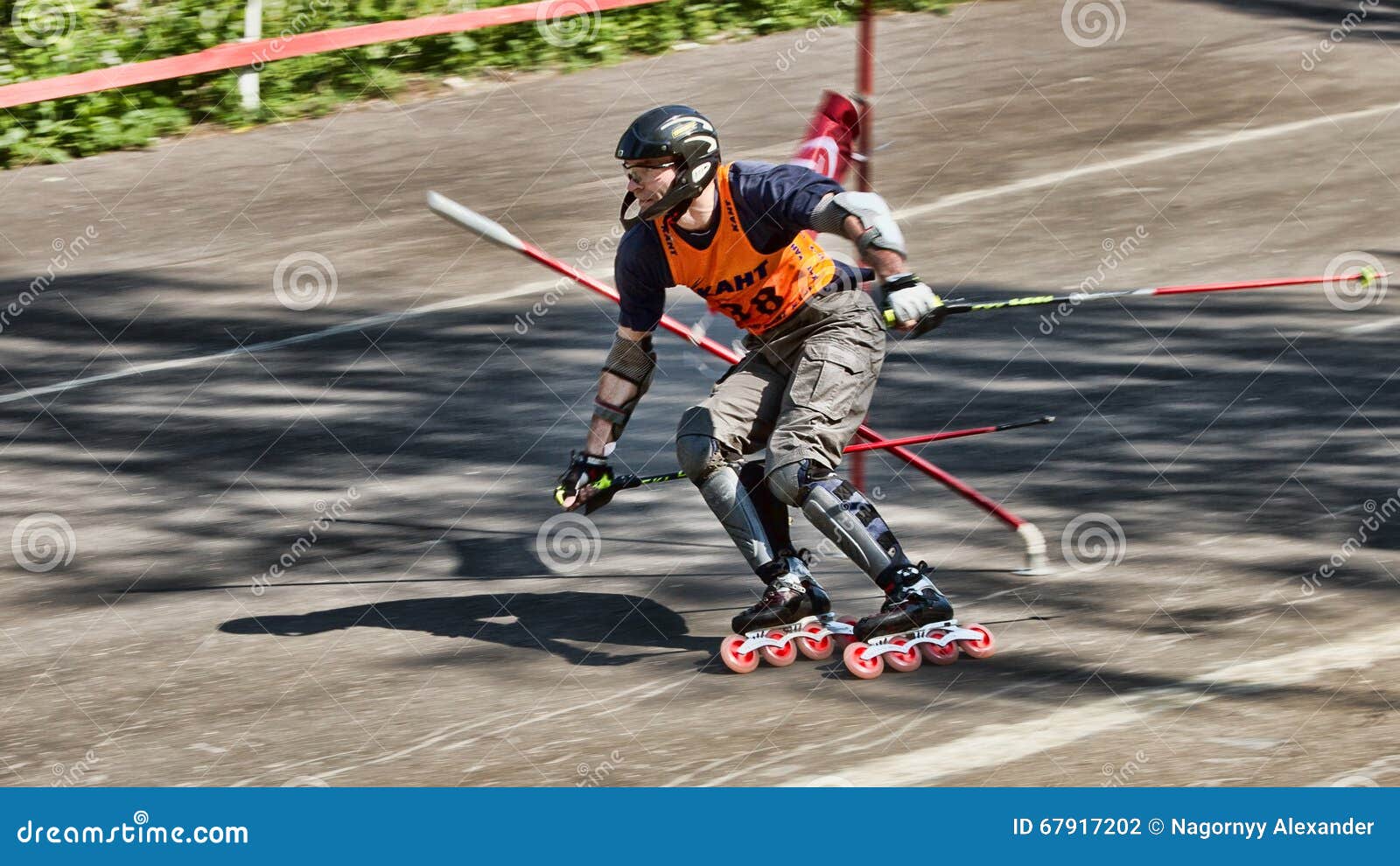 Super slalom competitor editorial photography. Image of street - 67917202