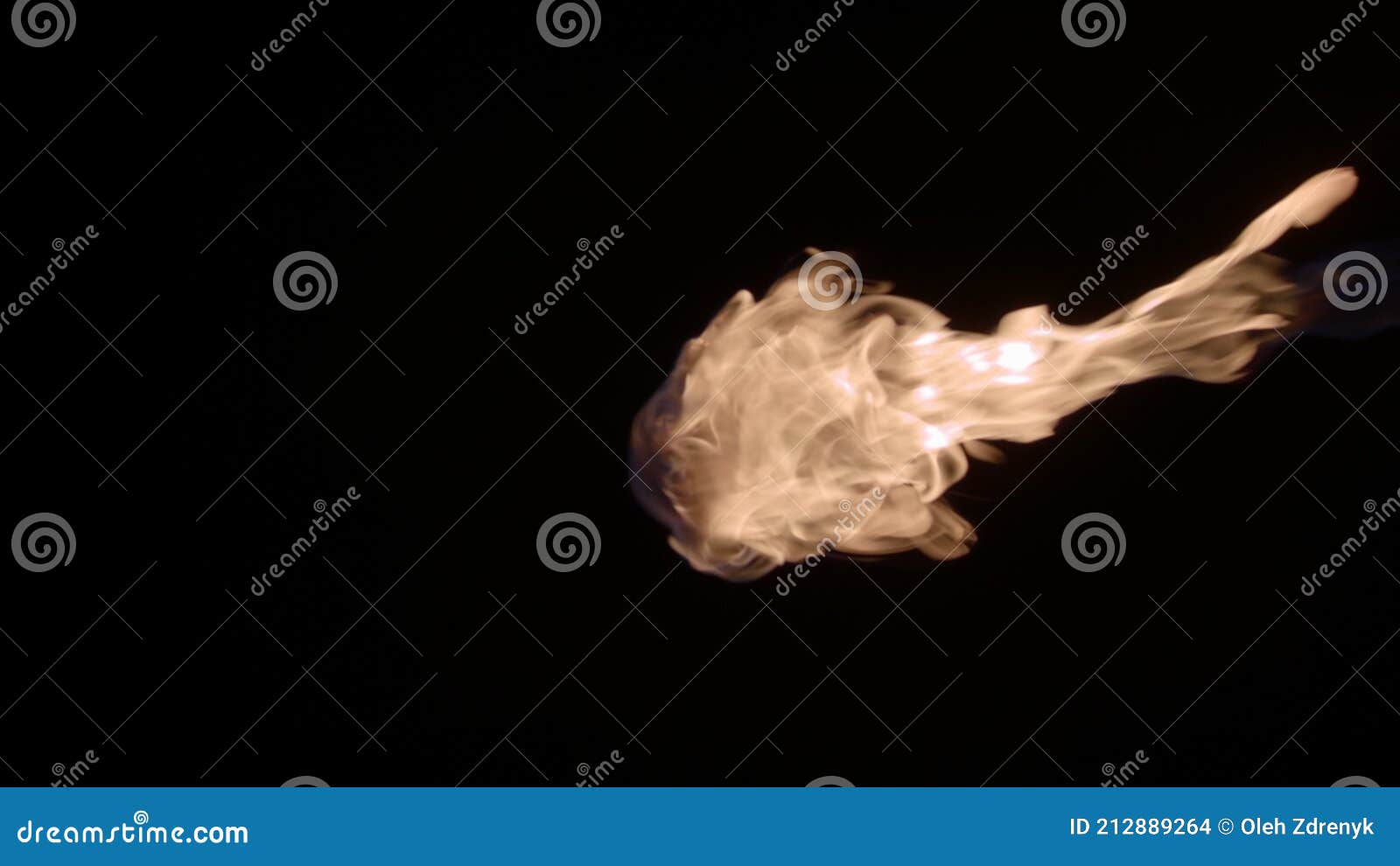 Super Slow Motion Shot of Fire Flame Isolated on Black Background Stock ...