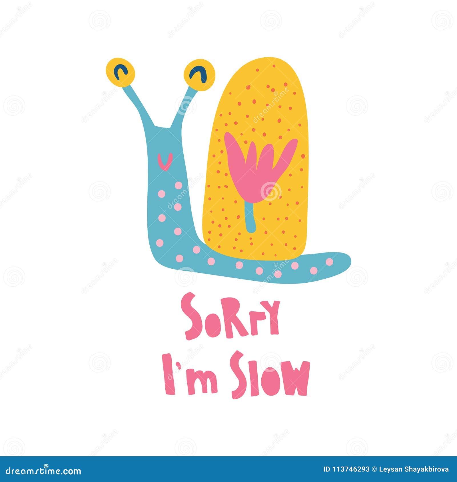 Super slow snail stock vector. Illustration of home - 113746293