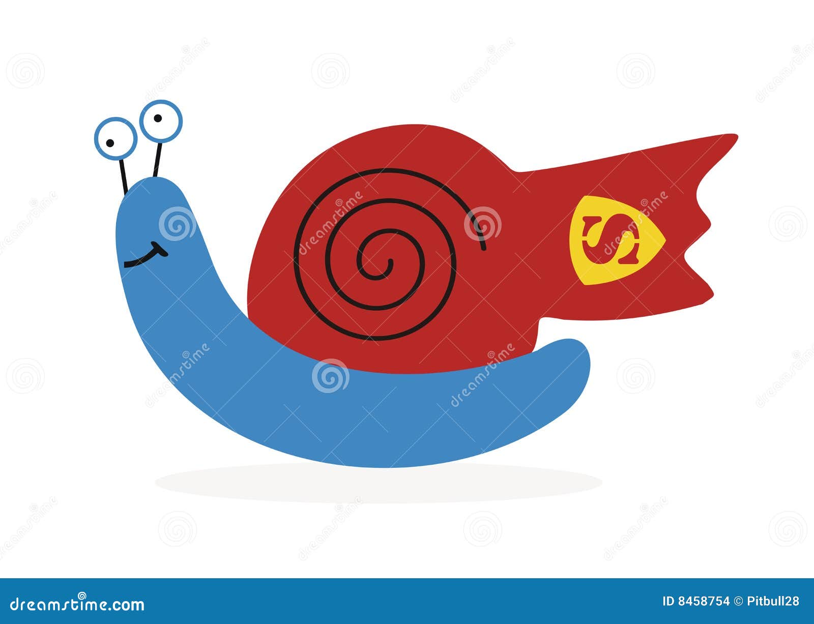Super snail stock illustration. Illustration of invincible - 8458754