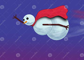 Super Snowman stock illustration. Illustration of smiling - 22944875