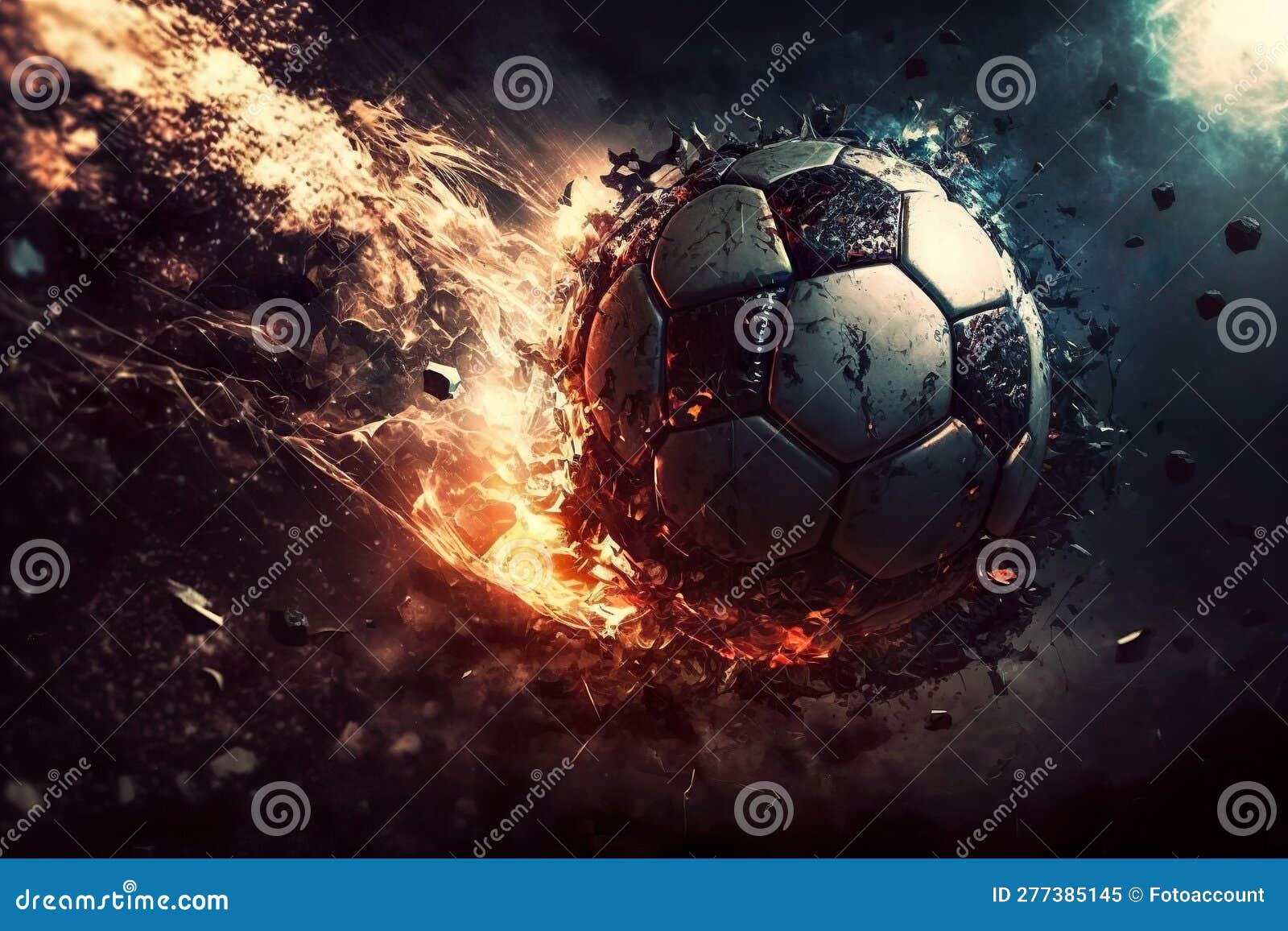 Super Soccer Abstract Wallpaper on Dark Particles Background ...