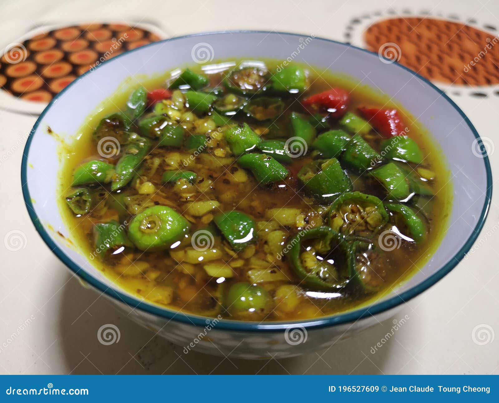 Super Spicy Pickled Chilli. Stock Image - Image of achards, spicy ...