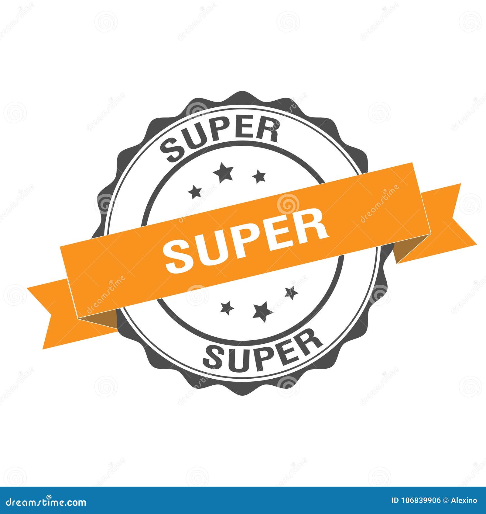 Super stamp illustration stock vector. Illustration of badge - 106839906