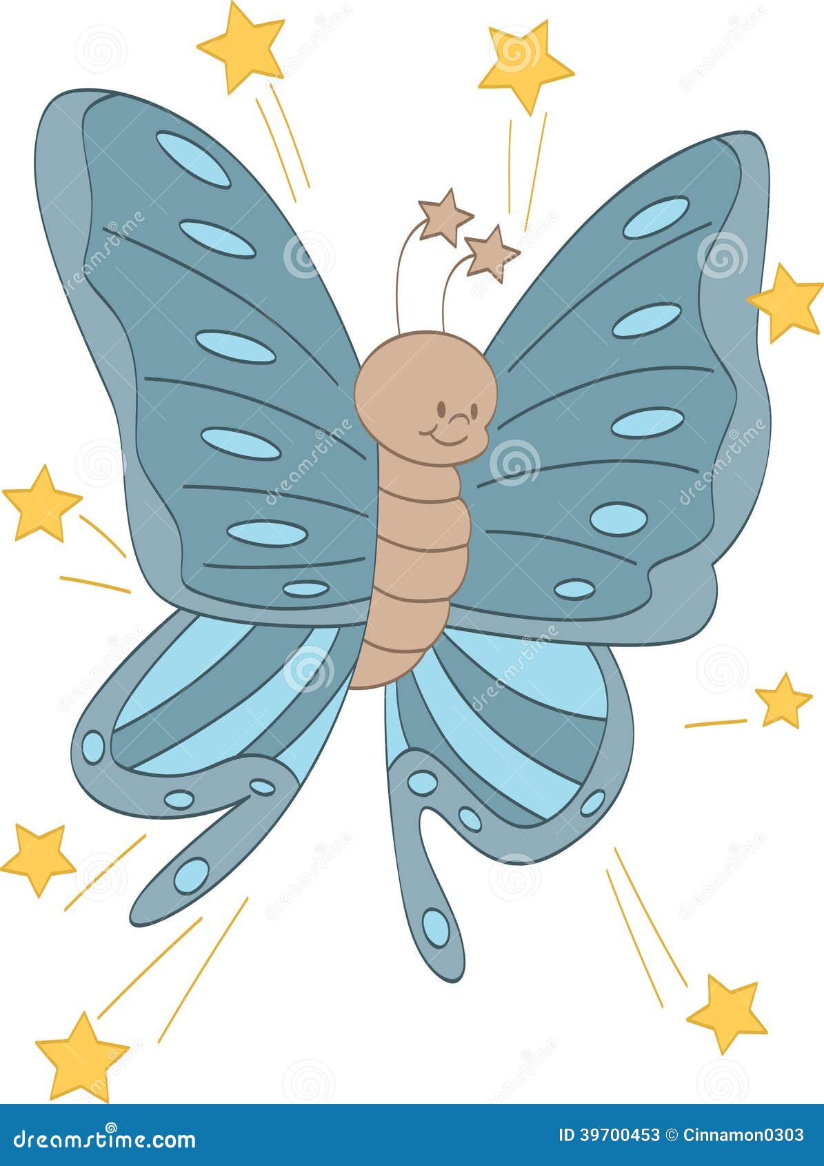 Super Star Butterfly stock vector. Illustration of spell - 39700453