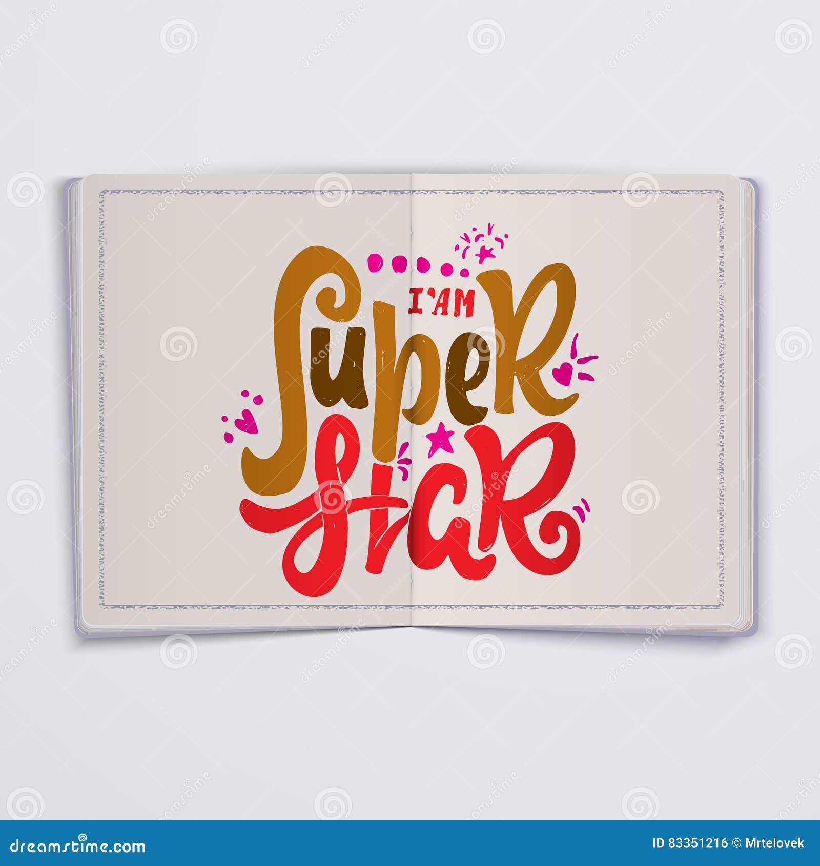 Supergirl - Handwritten With Brush And Ink Word. Calligraphy Caption ...