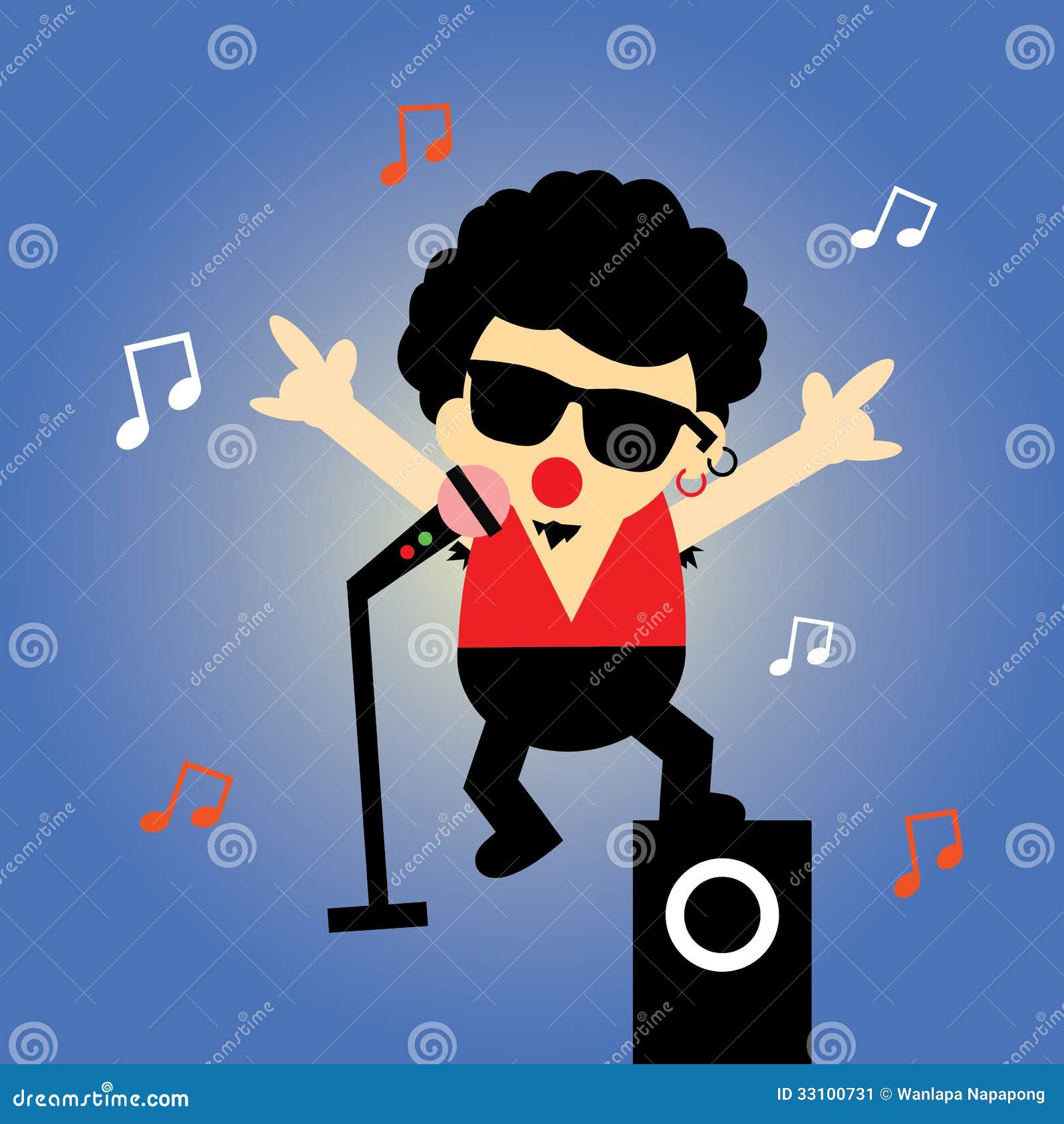 Super star cartoon stock illustration. Illustration of adult - 33100731