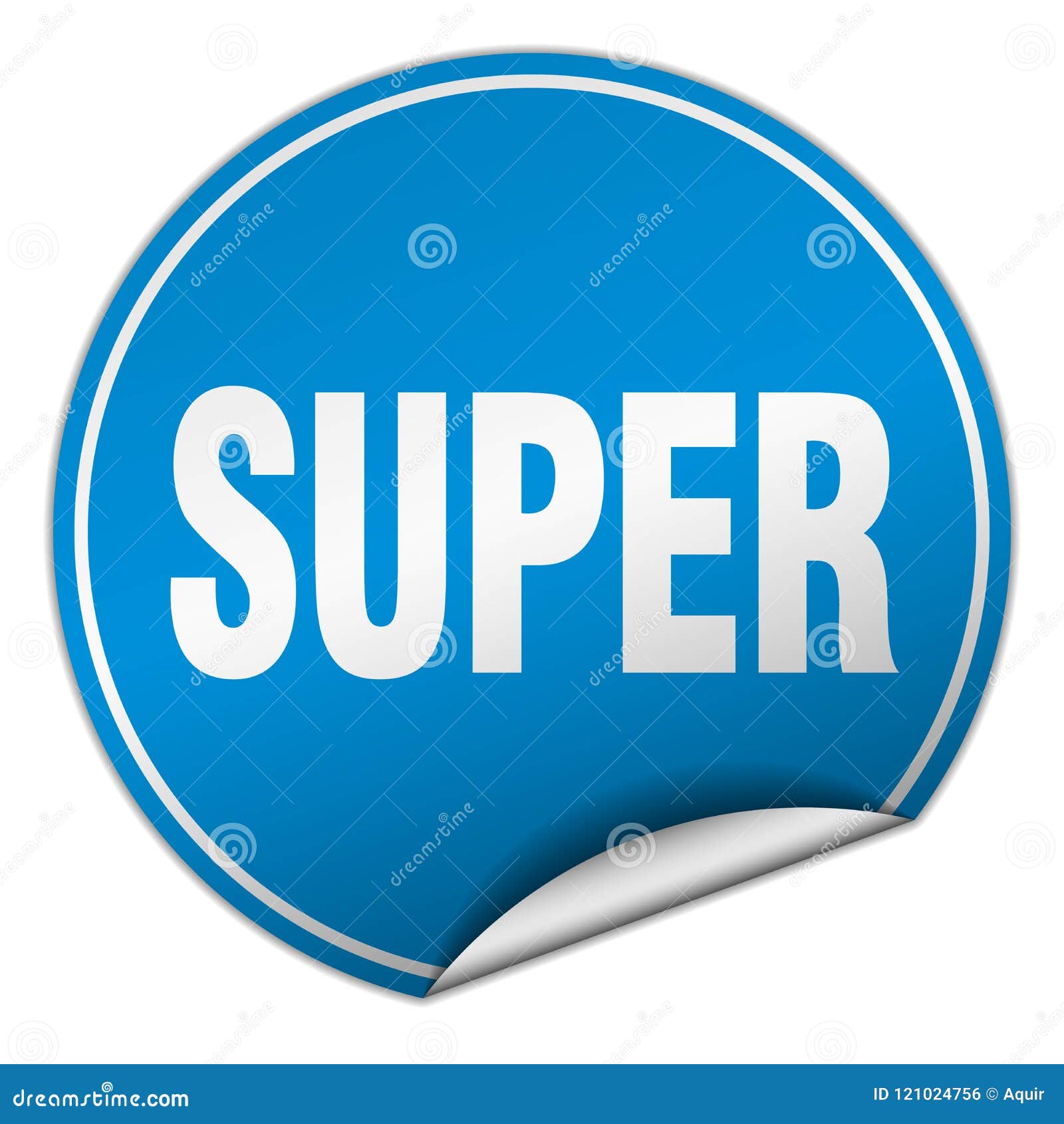 Super sticker stock vector. Illustration of note, isolated - 121024756