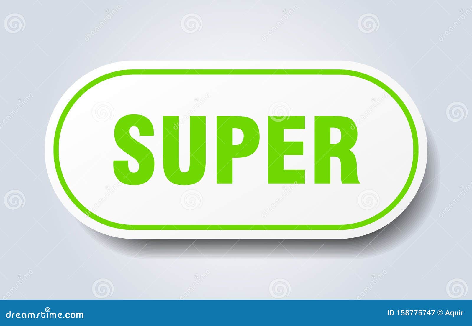 Super sticker. stock vector. Illustration of banner - 158775747