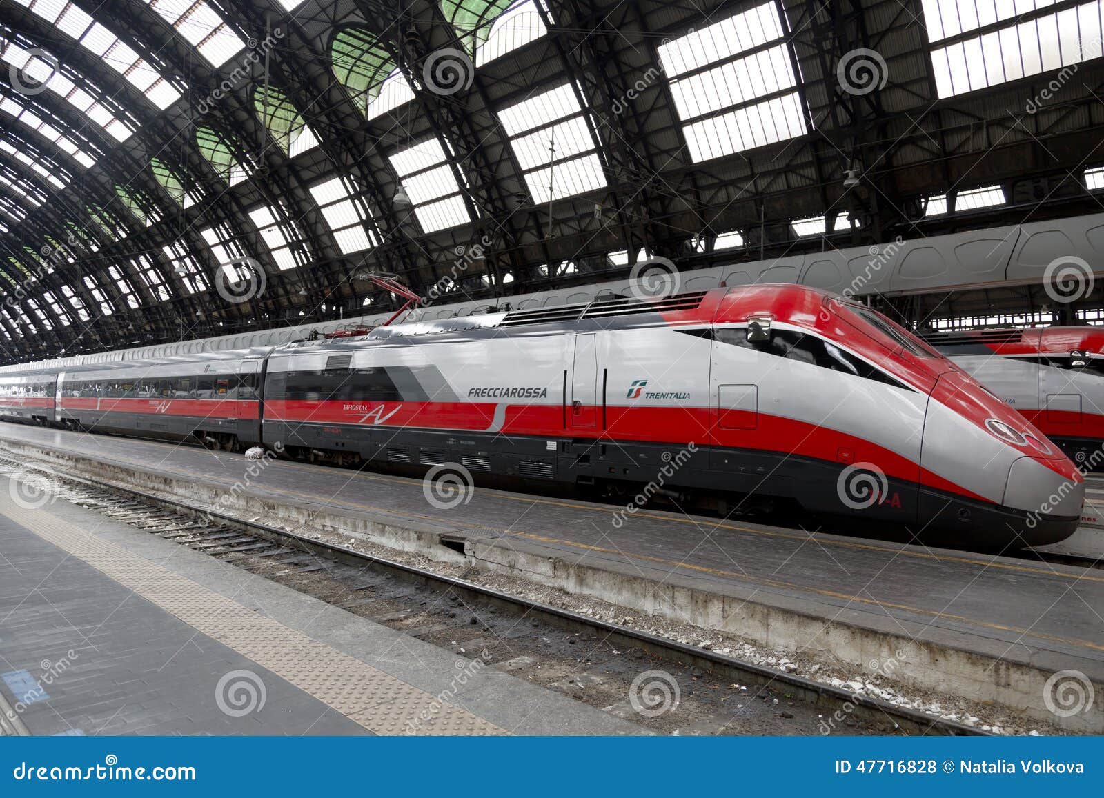 Super streamlined train editorial stock photo. Image of perspective ...