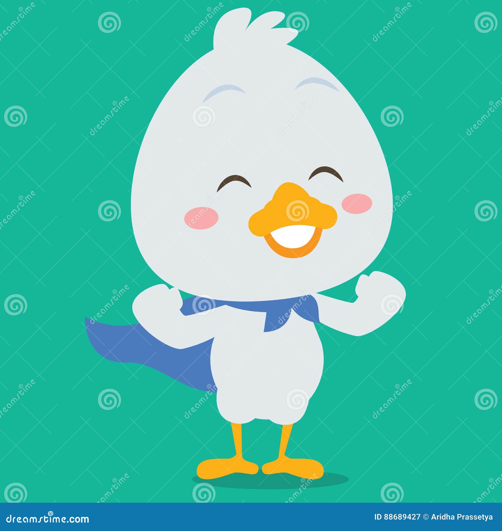 Super Swan Character Style Design Stock Vector - Illustration of swan ...
