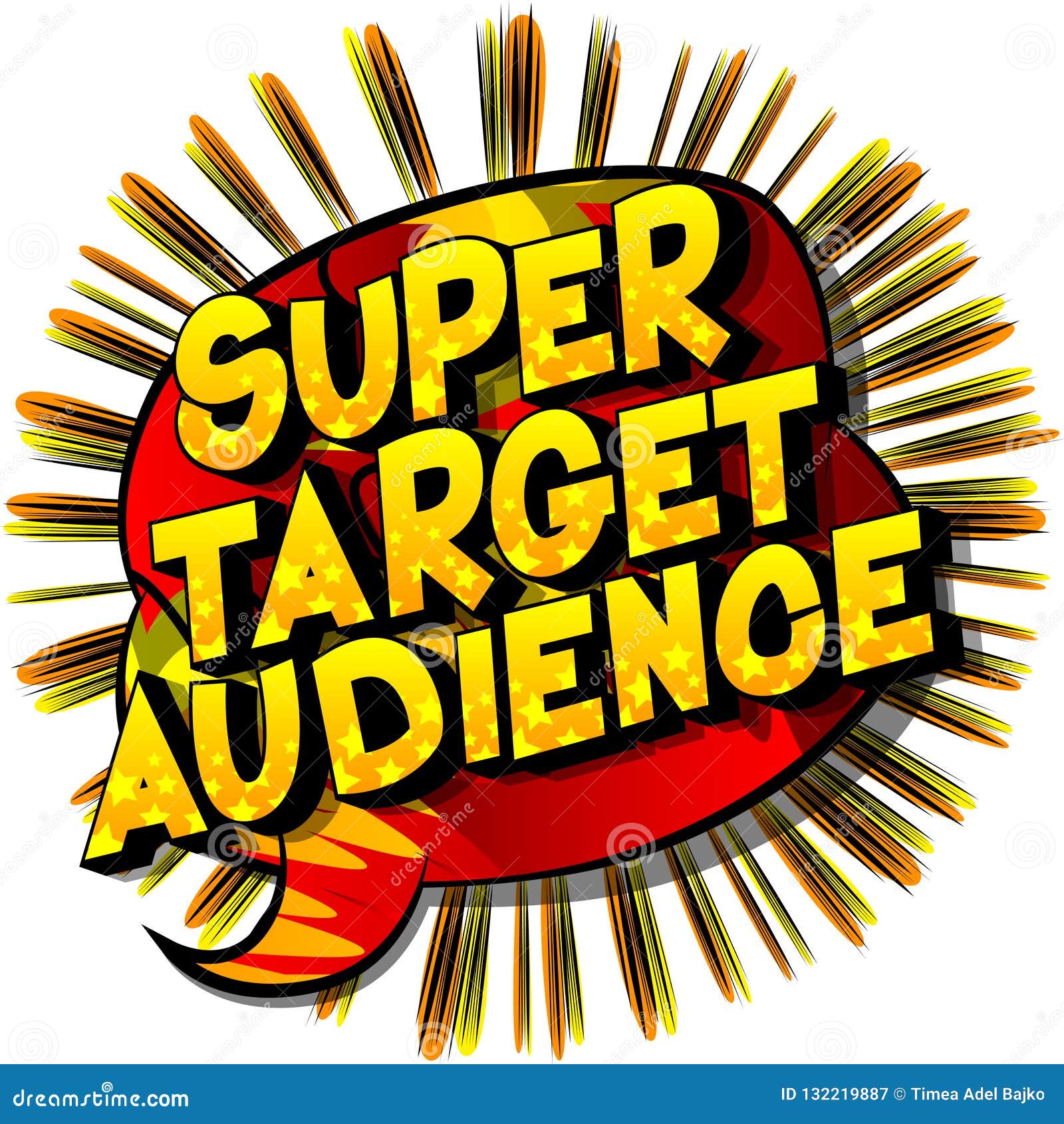 Super Target Audience - Comic Book Style Word Stock Vector ...