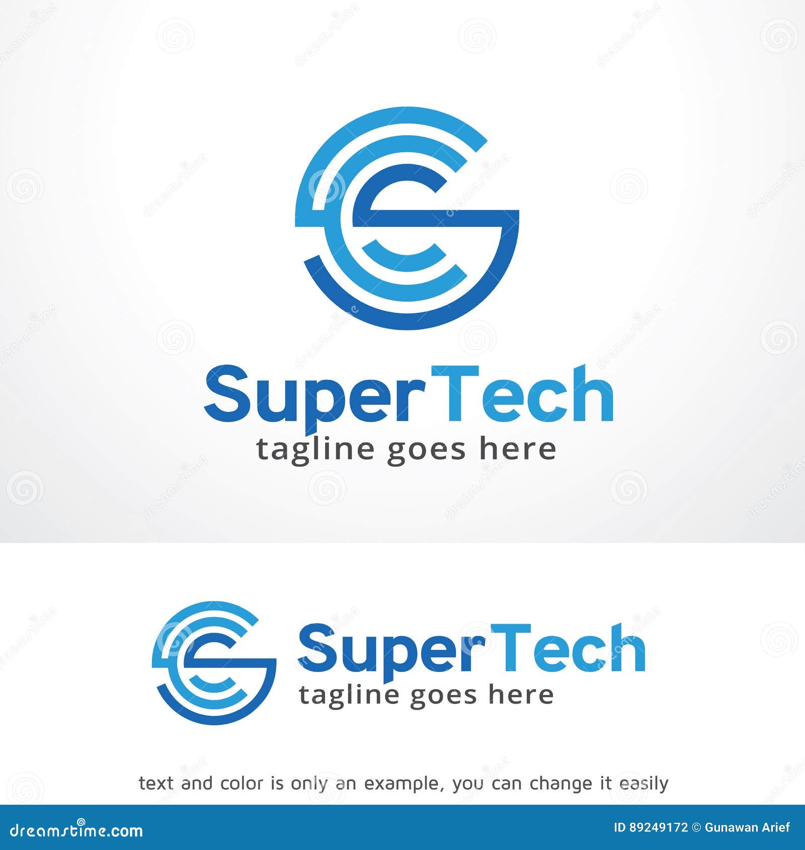Super Tech Logo Template Design Vector, Emblem, Design Concept ...