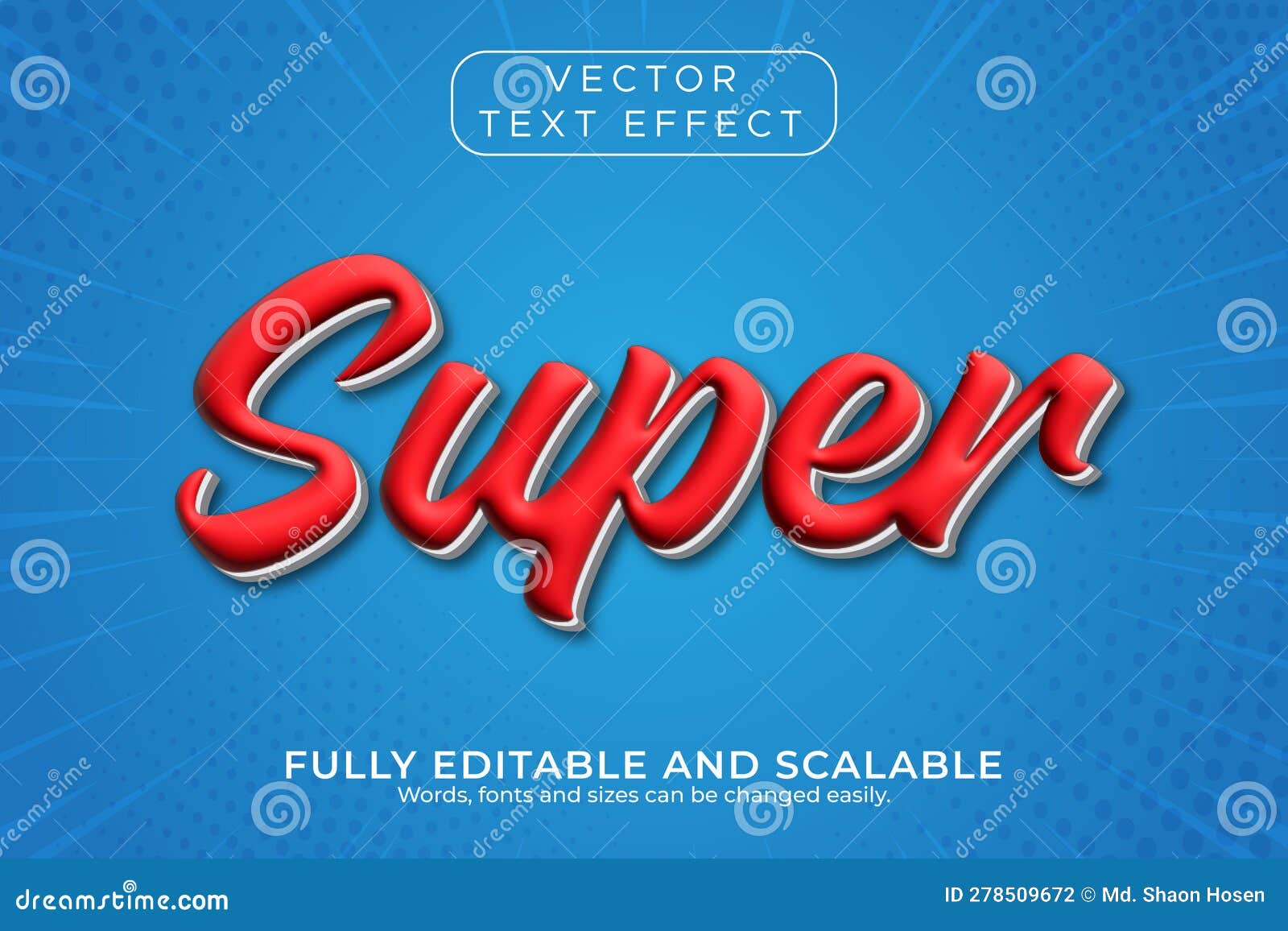 Super Bro Text On Pop Art Background For Raksha Bandhan . Royalty-Free ...