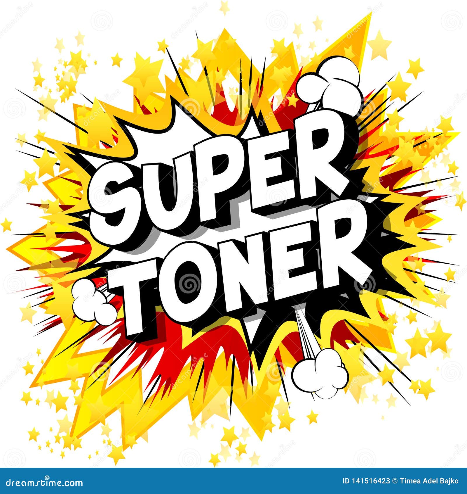 Super Toner - Comic Book Style Words. Stock Vector - Illustration of ...