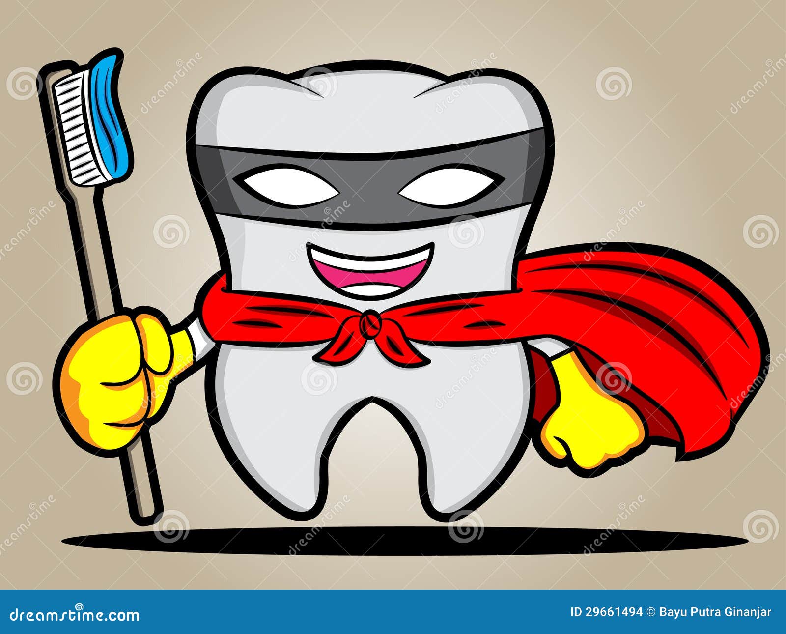 Super tooth stock vector. Illustration of equipment, humor - 29661494