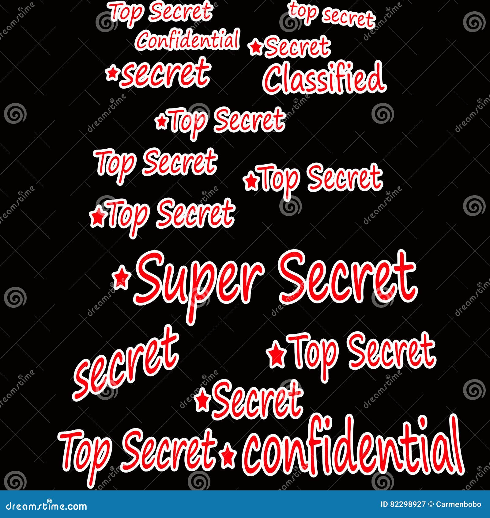 Super top secret stock illustration. Illustration of text - 82298927