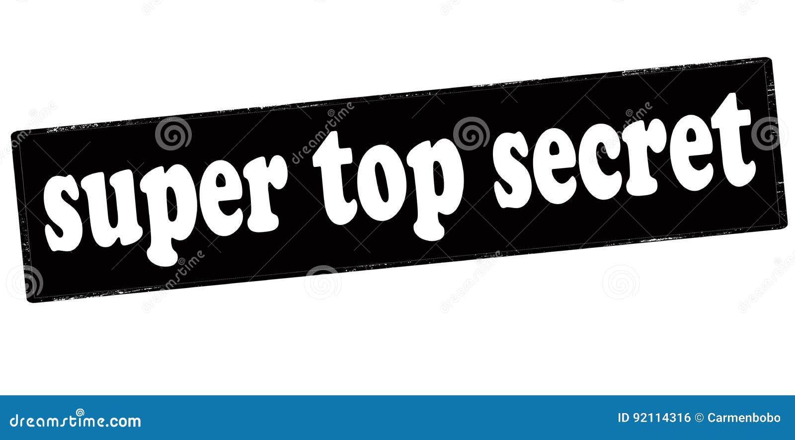 Super top secret stock illustration. Illustration of rectangular - 92114316