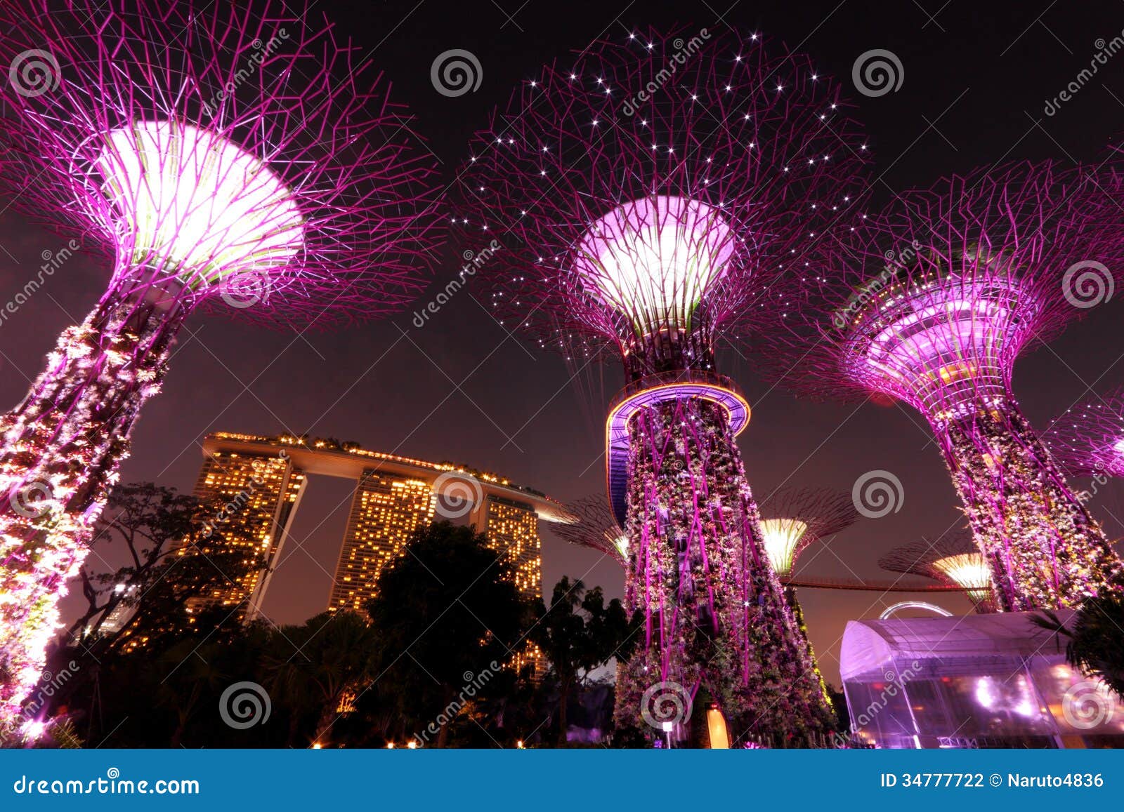 Super Trees at Singapore Gardens by the Bay Editorial Photography ...